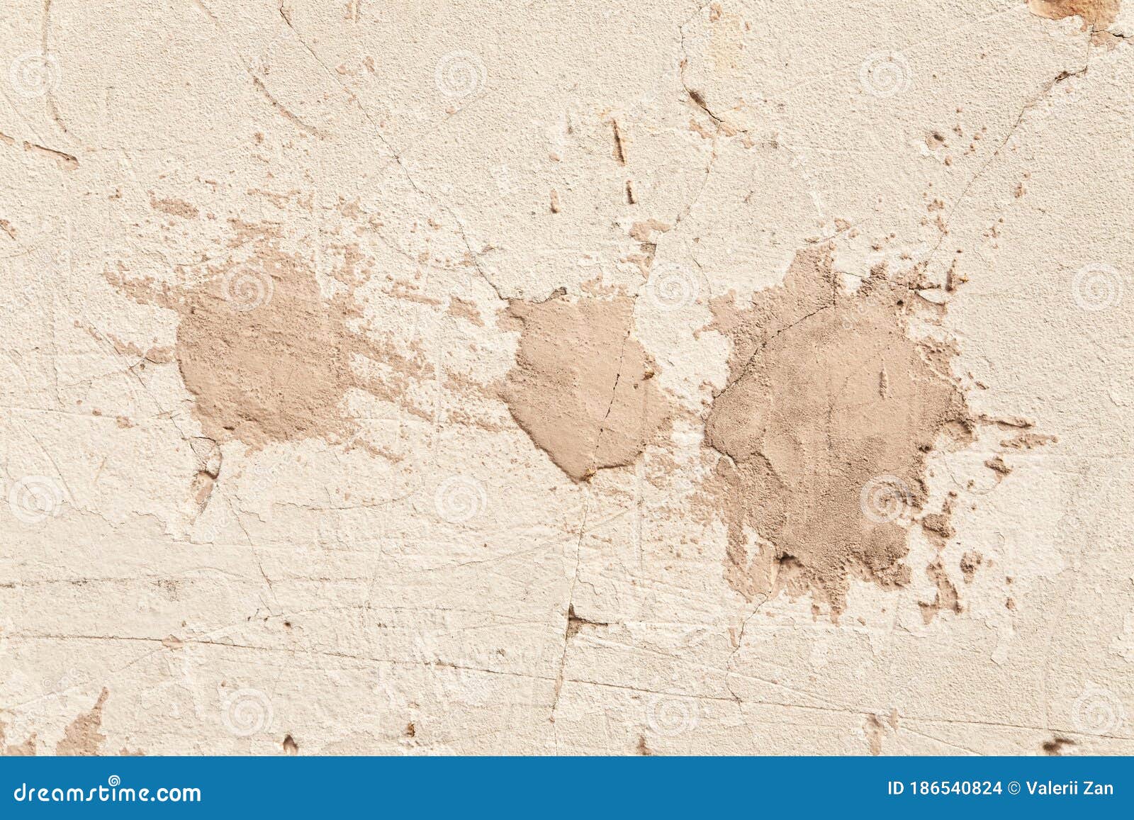 Beige Wall with a Crack As a Background Stock Photo - Image of stone ...
