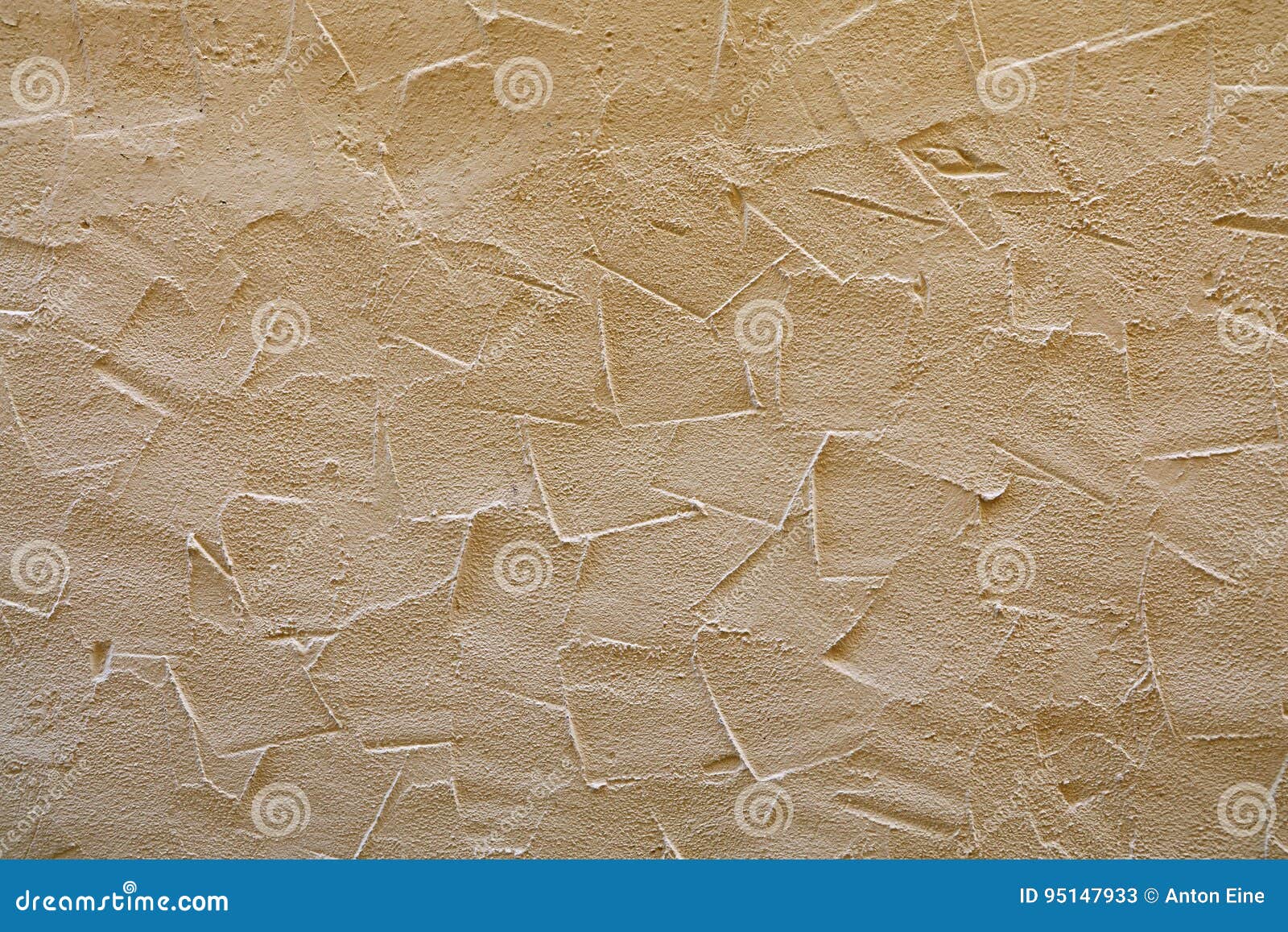 Beige Wall of Embossed Decorative Plaster Stock Image - Image of beige ...