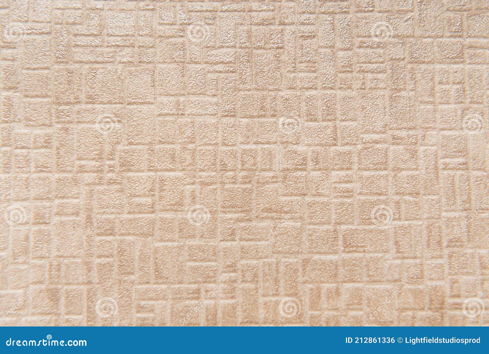 Beige Wallpaper with Embossed Geometric Pattern Stock Photo - Image of ...