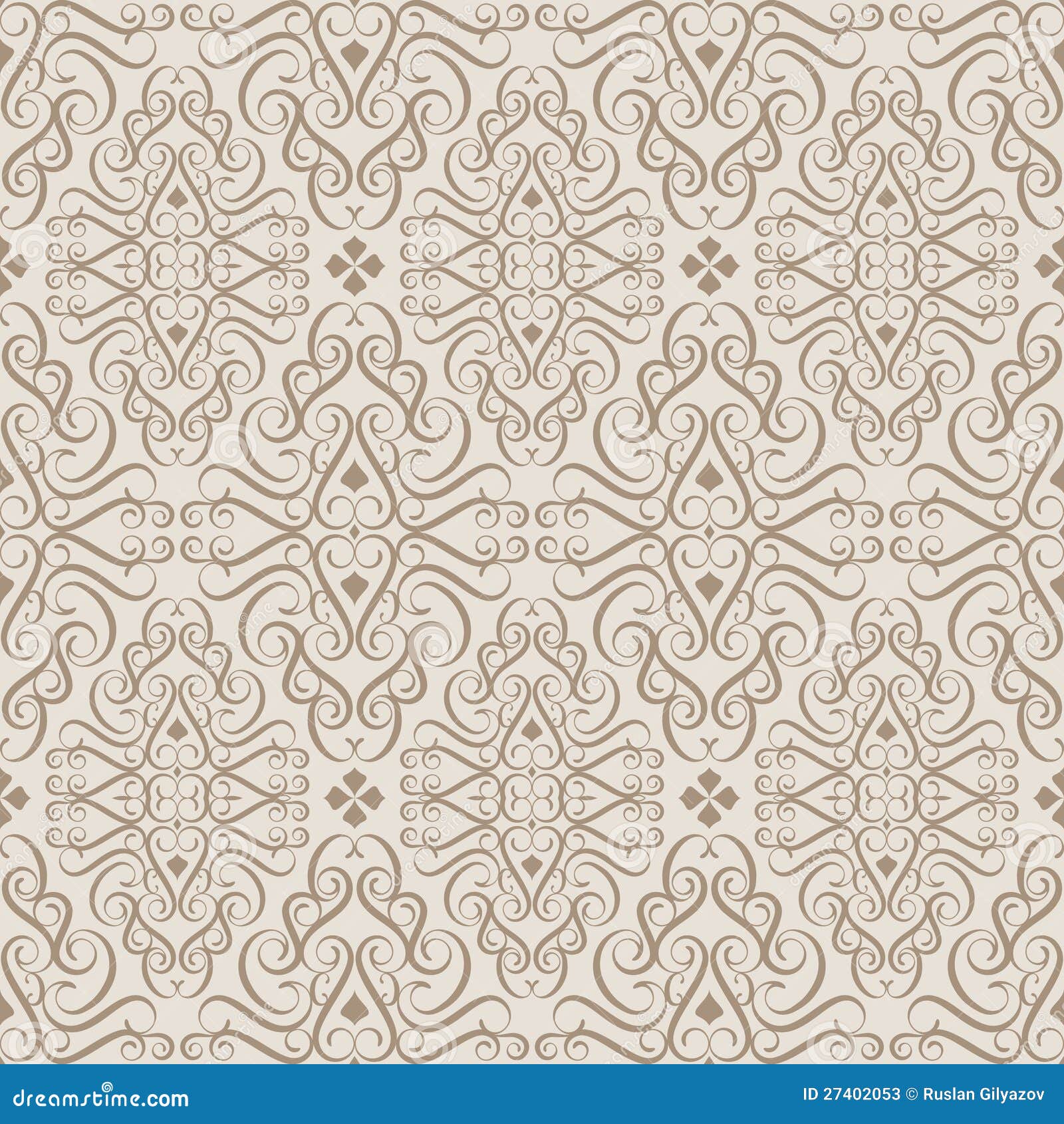 Beige wallpaper pattern stock vector. Illustration of plants - 27402053