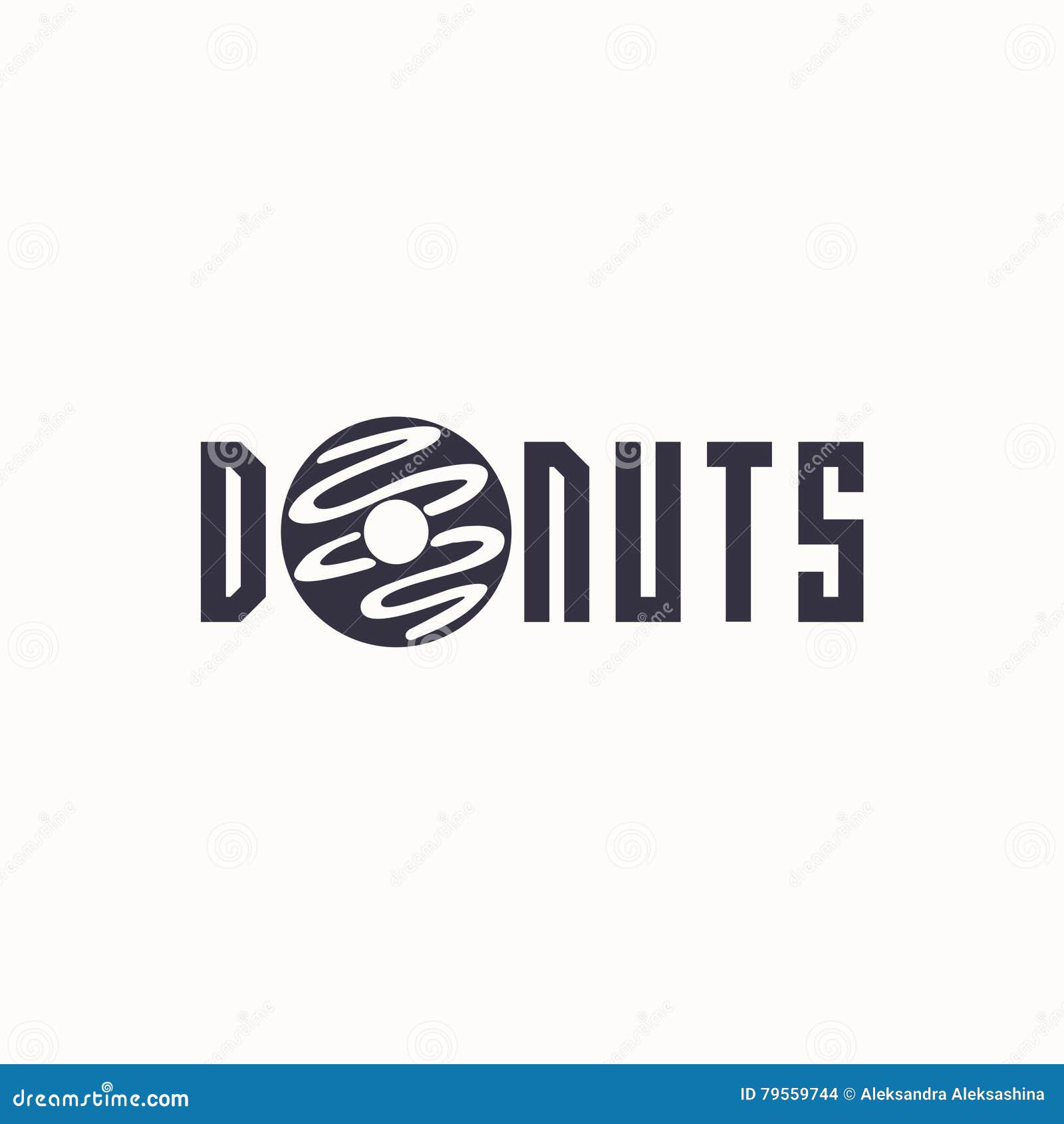 Beignet de logo illustration de vecteur. Illustration du boulangerie ...