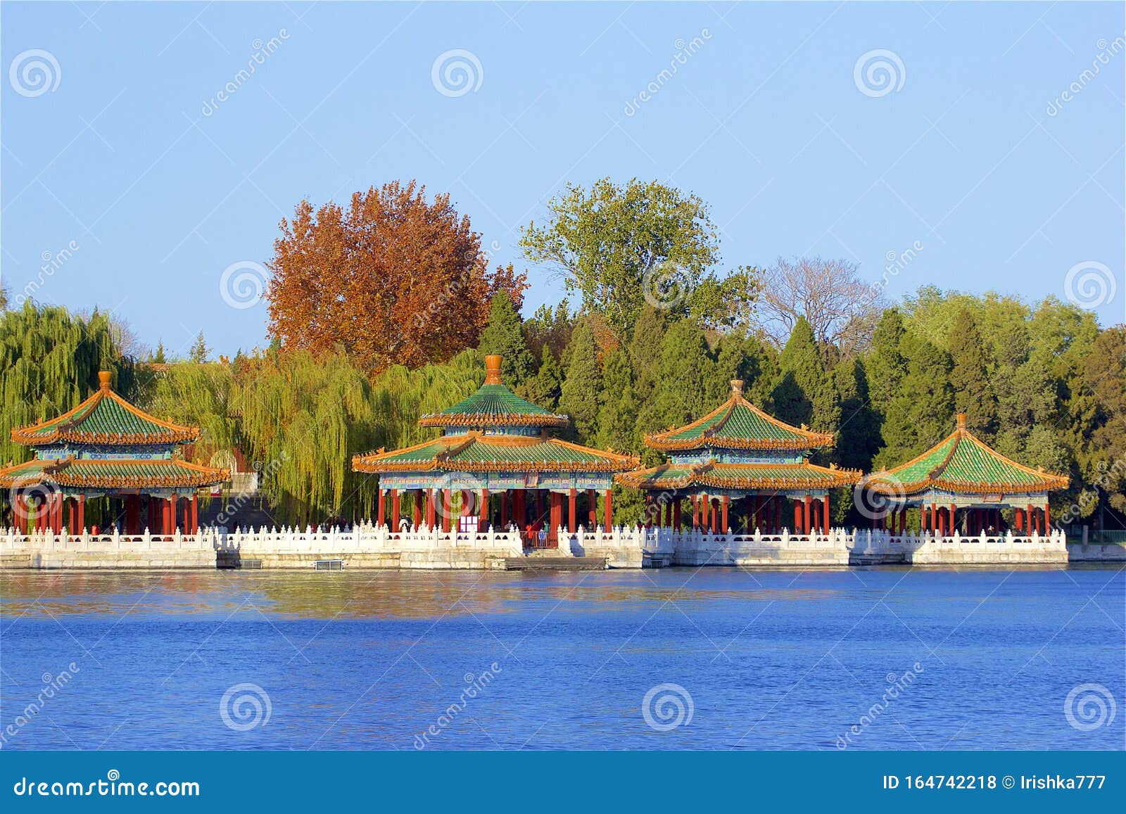 Beihai park, Beijing stock photo. Image of lake, recreation - 164742218