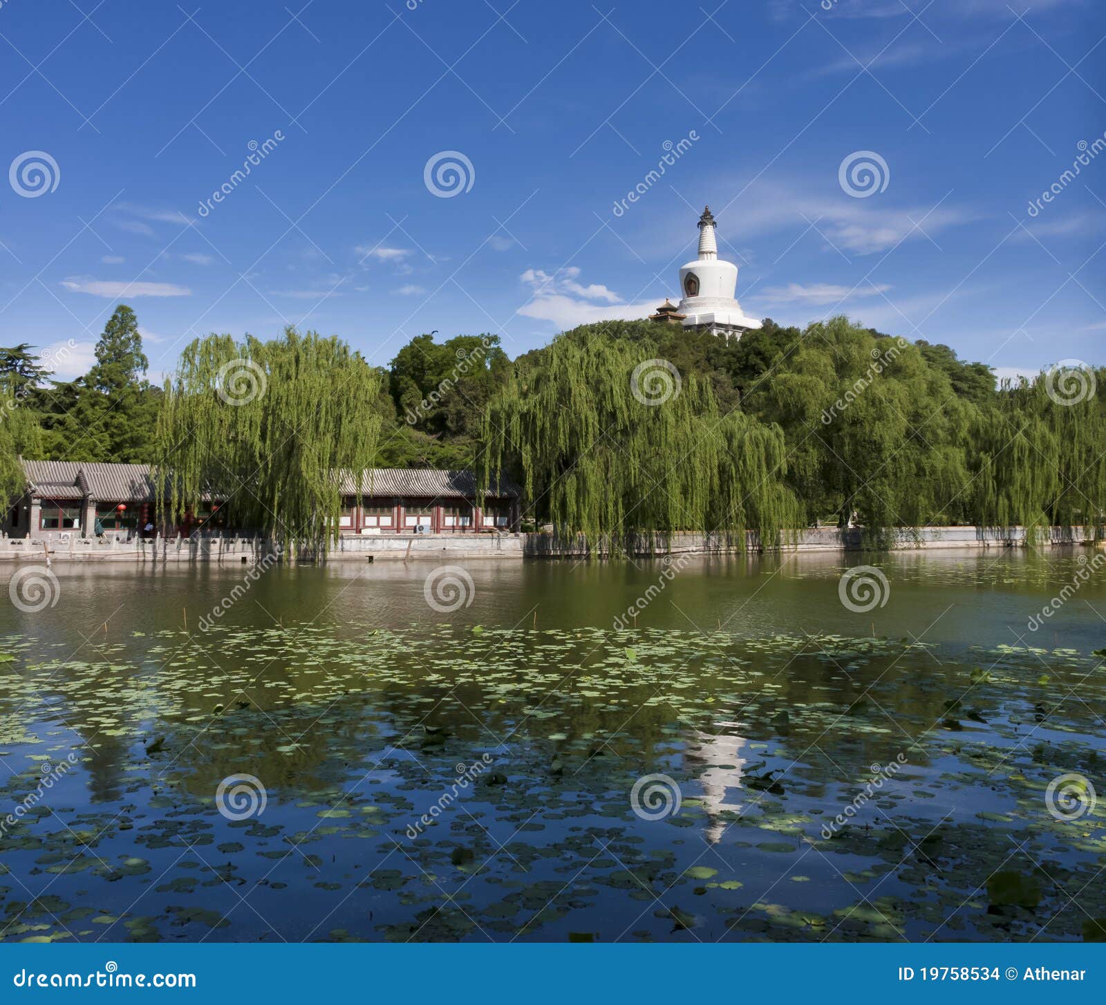 Beihai Park in Beijing, China Stock Photo - Image of center, chinese ...