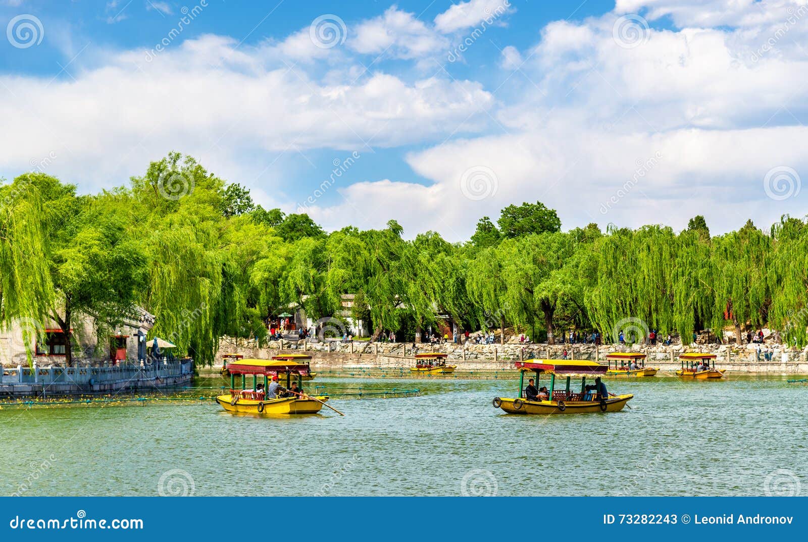 Beihai Park with the Lake - Beijing Stock Image - Image of china ...