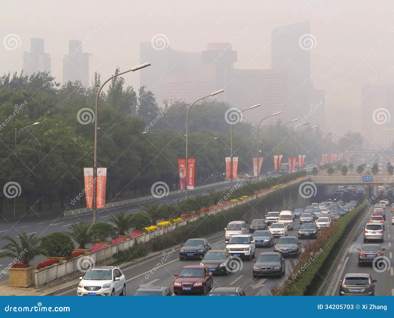Beijing Air Pollution editorial stock photo. Image of dust - 34205703