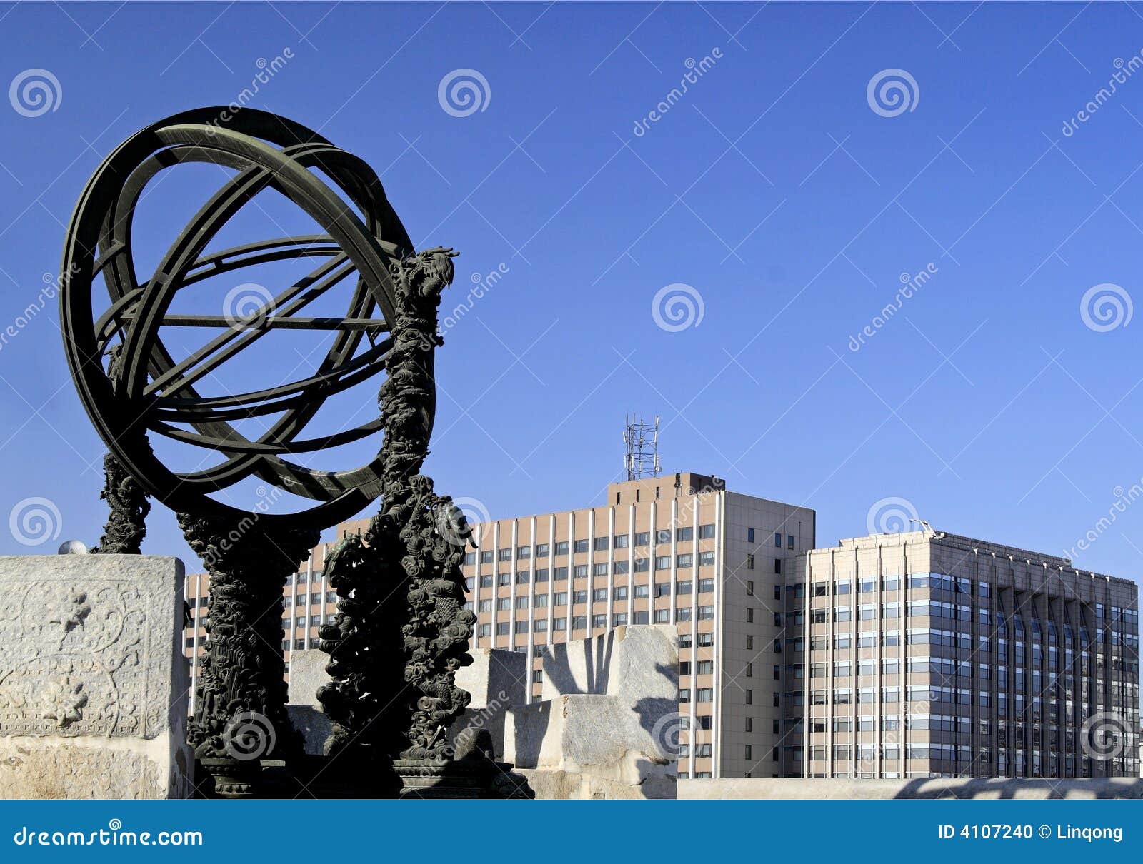 Beijing Ancient Observatory Stock Photo - Image of blue, observatory ...