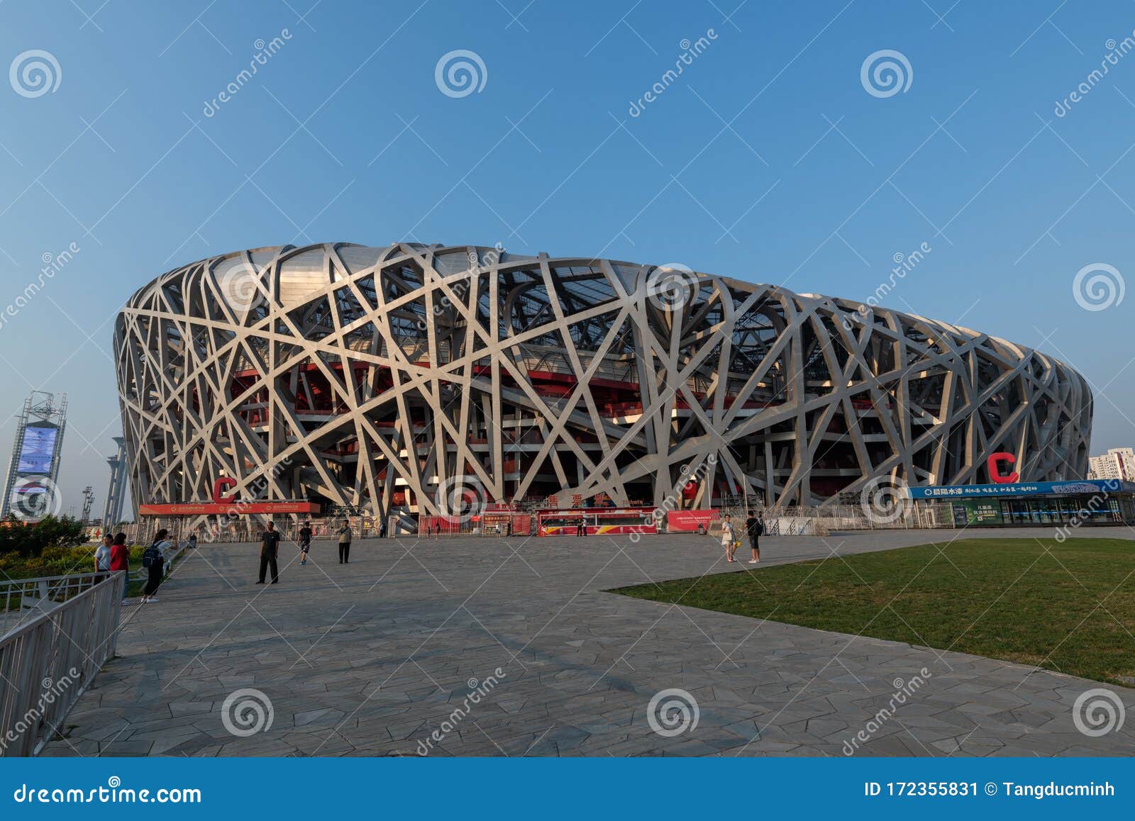 Beijing Bird`s Nest Stadium Editorial Photo - Image of spot, panorama ...