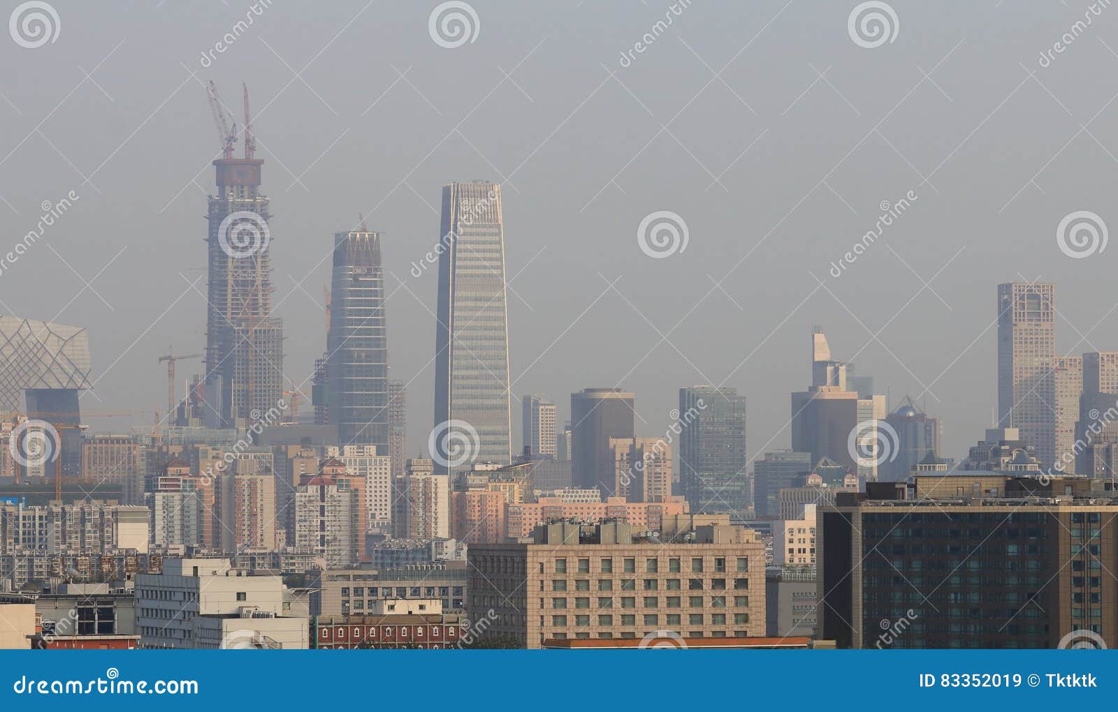 Beijing Business District Cityscape China Stock Image - Image of centre ...