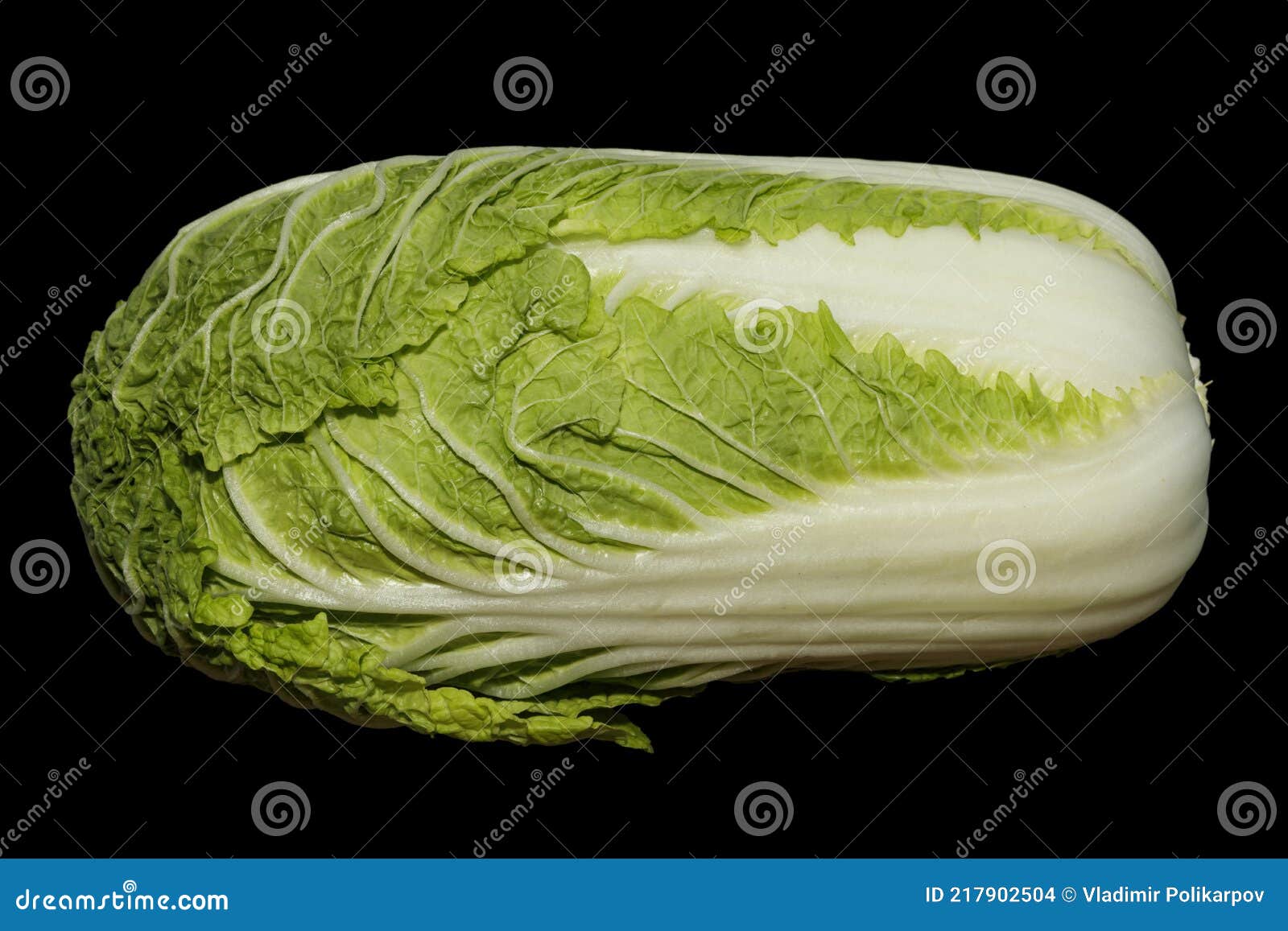Beijing Cabbage Isolated on Black Background Stock Photo - Image of ...