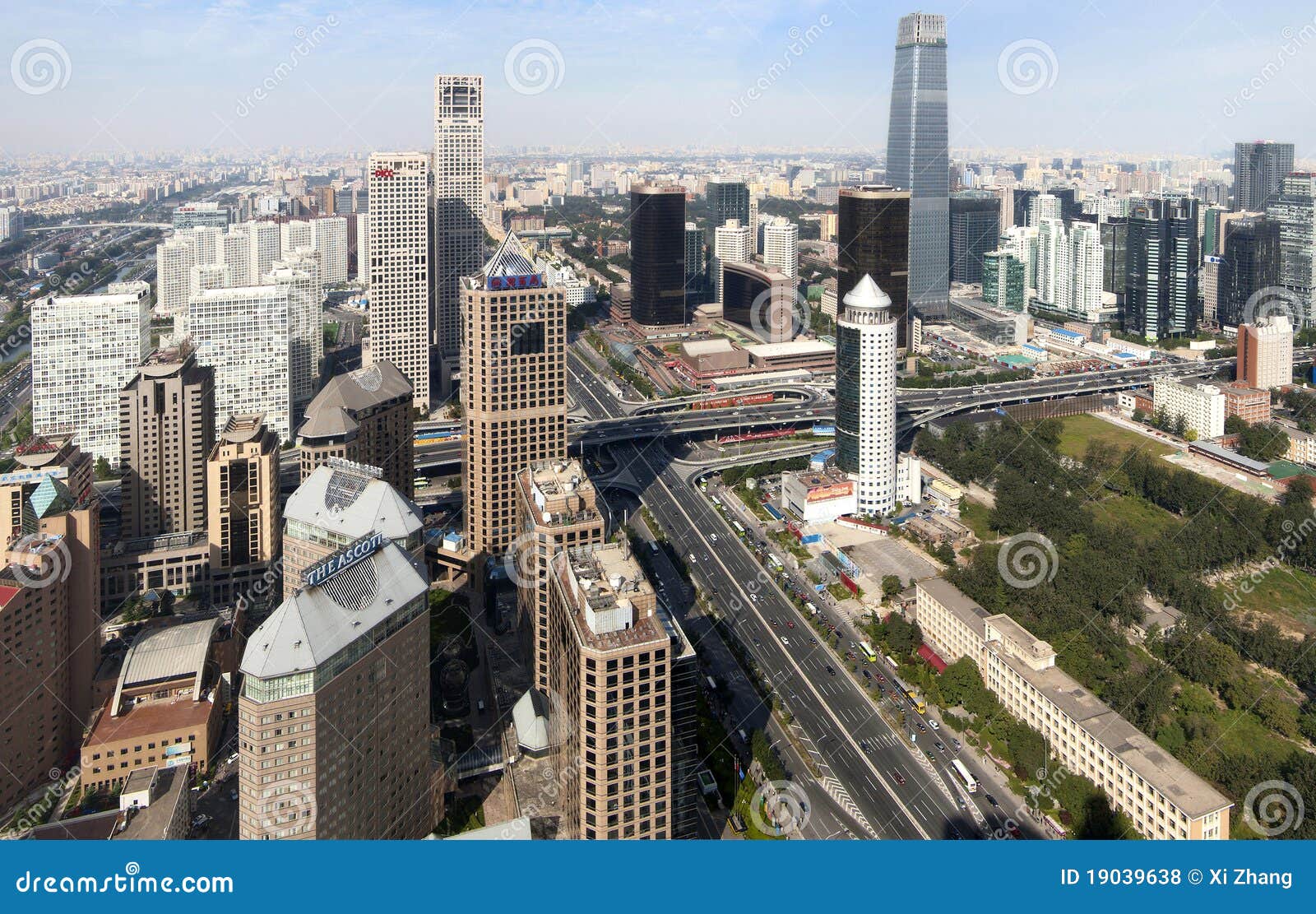 Beijing CBD City Economic Centers Skyline Editorial Stock Photo - Image ...