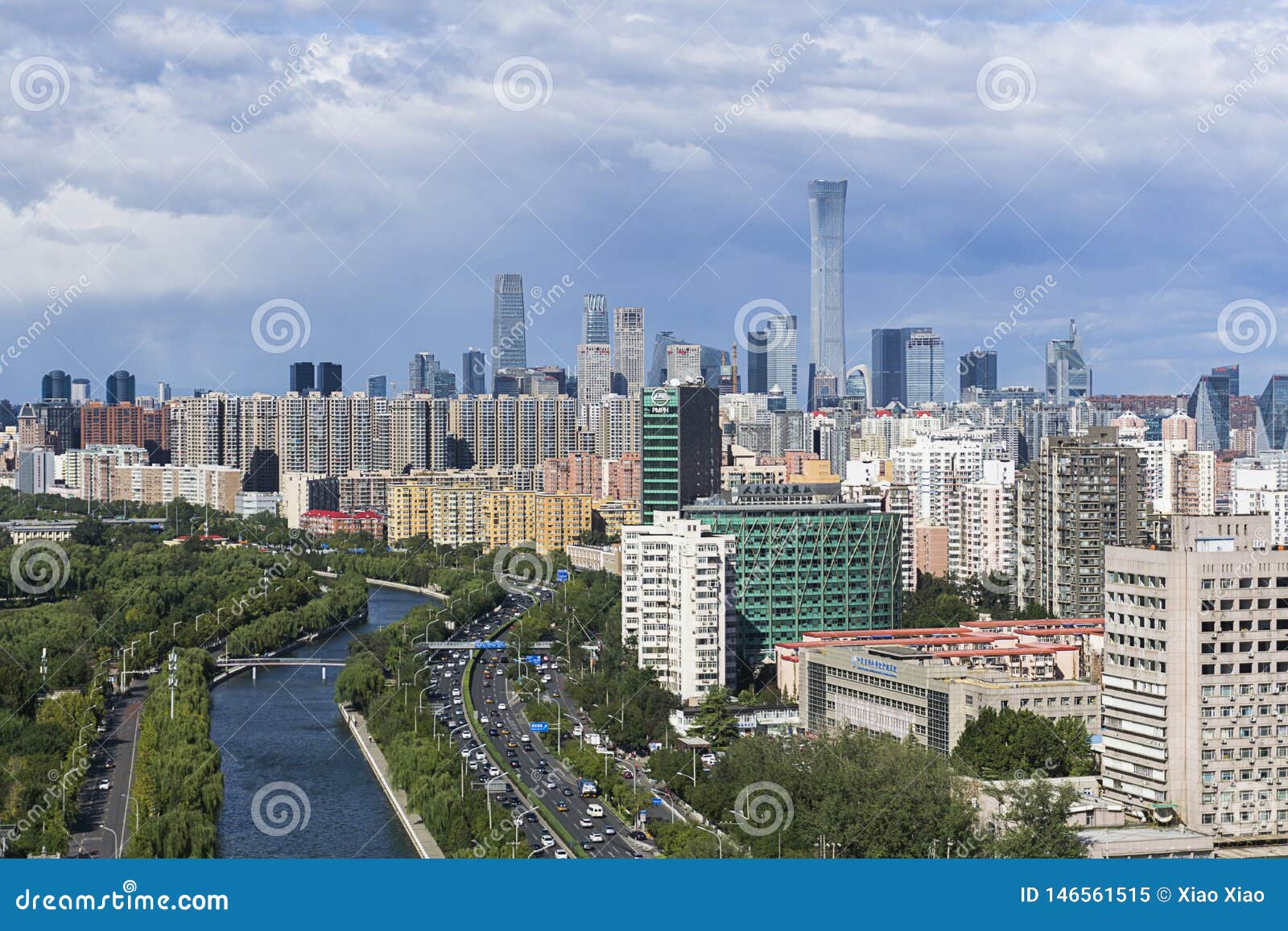 Beijing CBD Skyline editorial image. Image of asia, view - 146561515