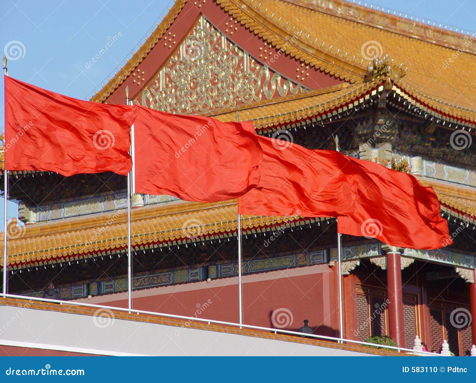 Beijing China - Chinese Flags Stock Photo - Image of mandarin, imperial ...