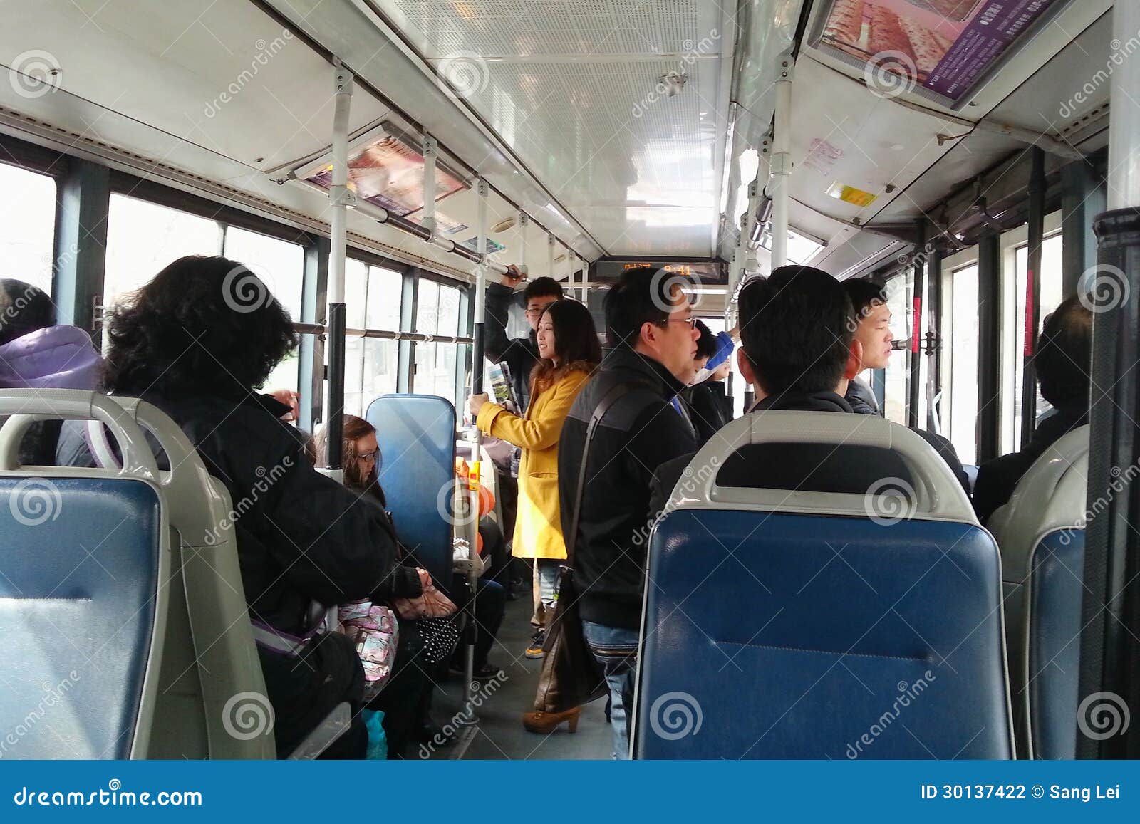 Bus in beijing editorial photography. Image of inside - 30137422