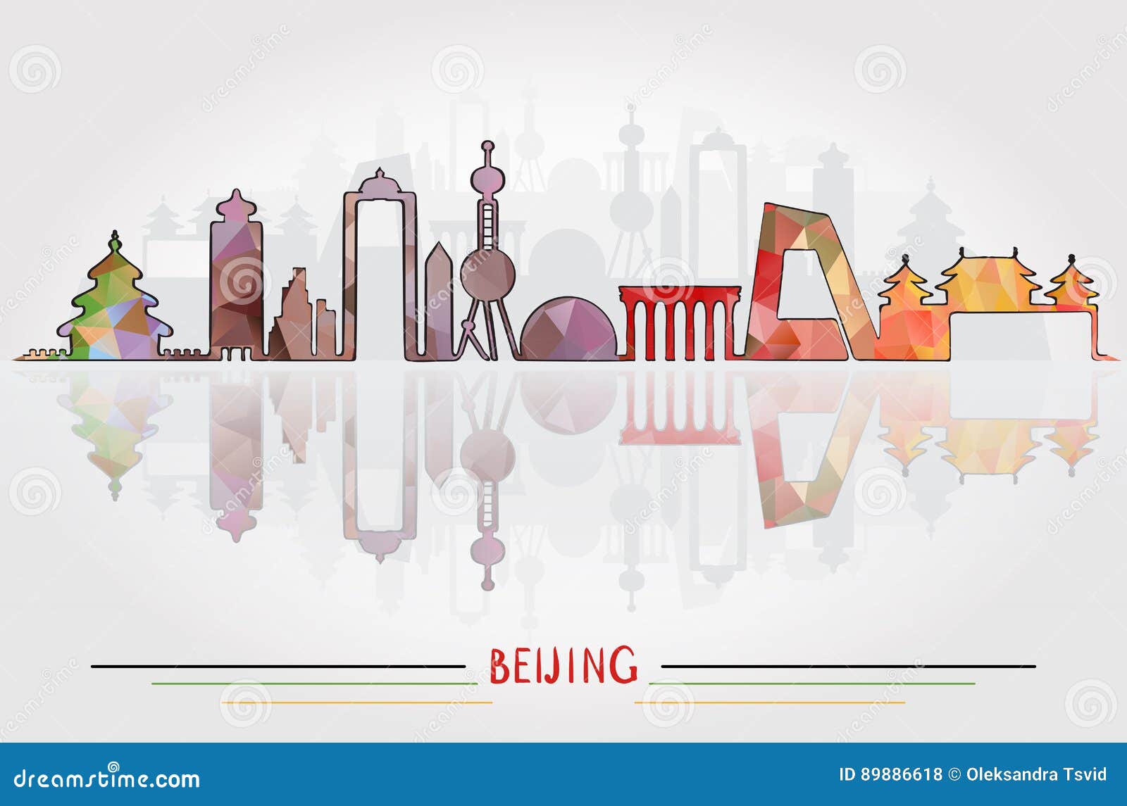 Vector Map Beijing District | CartoonDealer.com #84727048