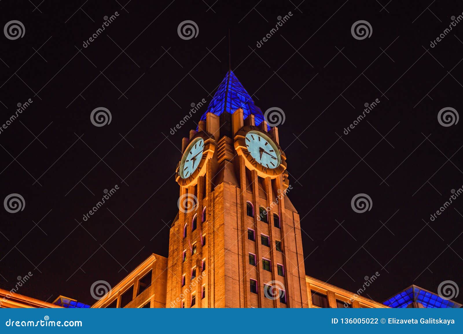 Beijing Clock Tower. Tourist Streets of Beijing Stock Photo - Image of ...
