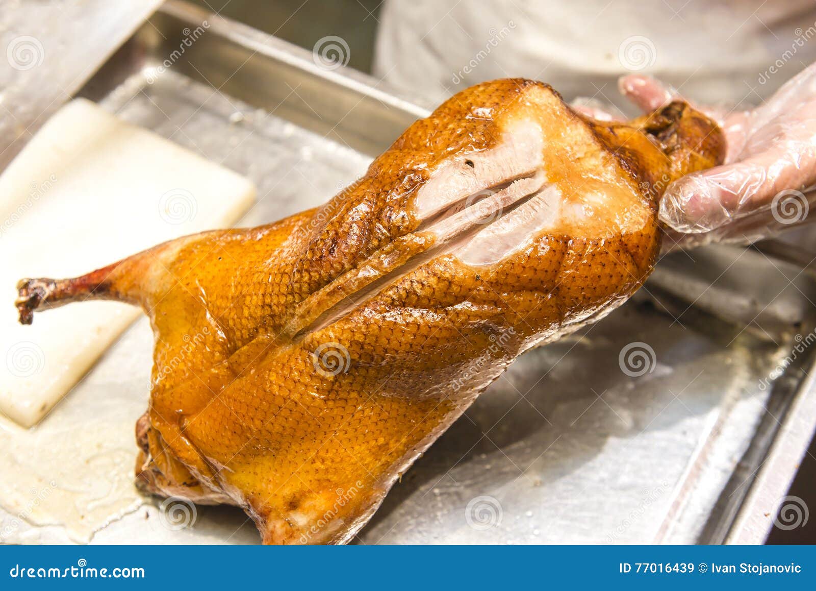 Beijing duck stock image. Image of chinese, serving, golden - 77016439