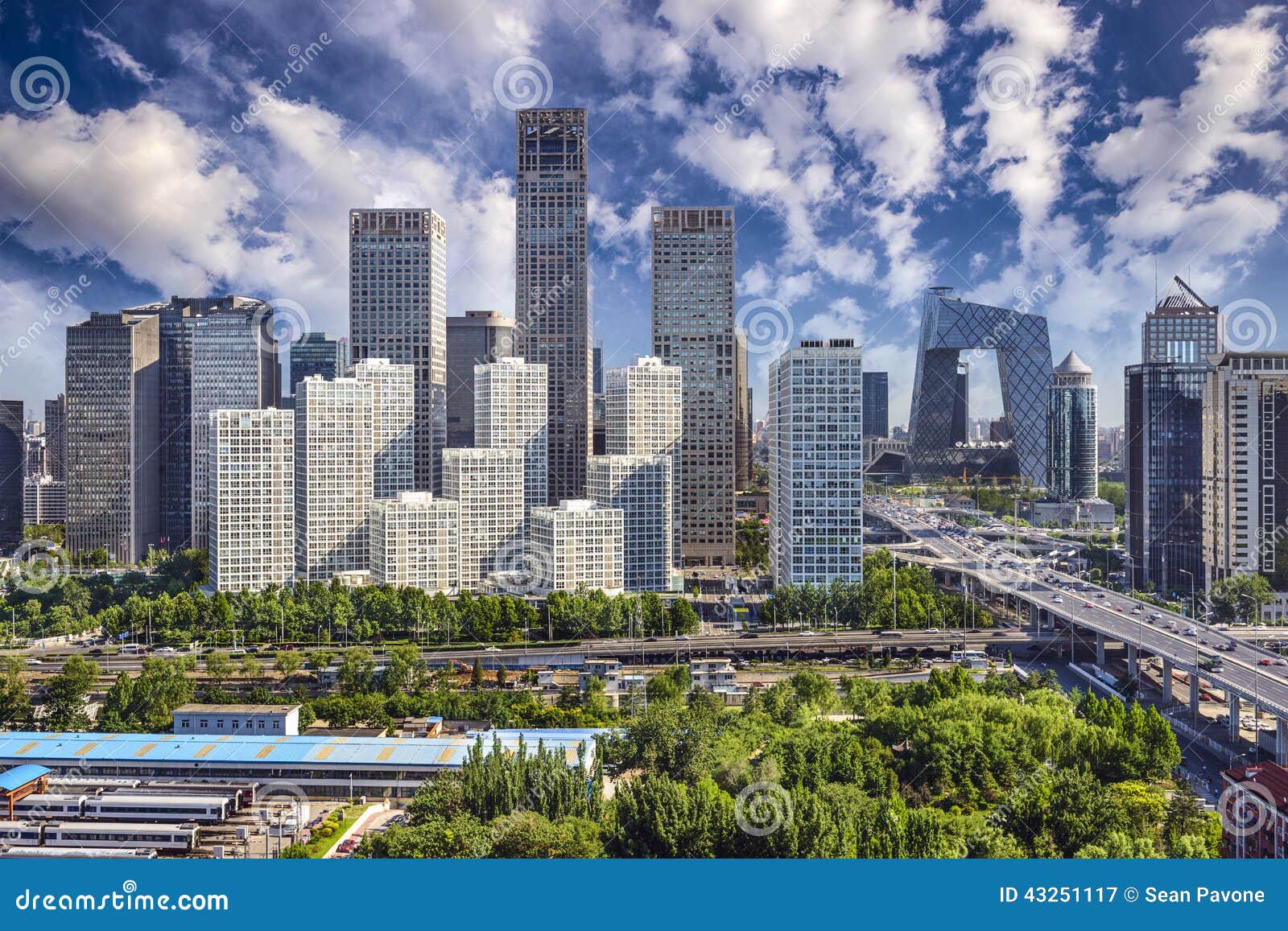 Beijing Financial District stock image. Image of close - 43251117