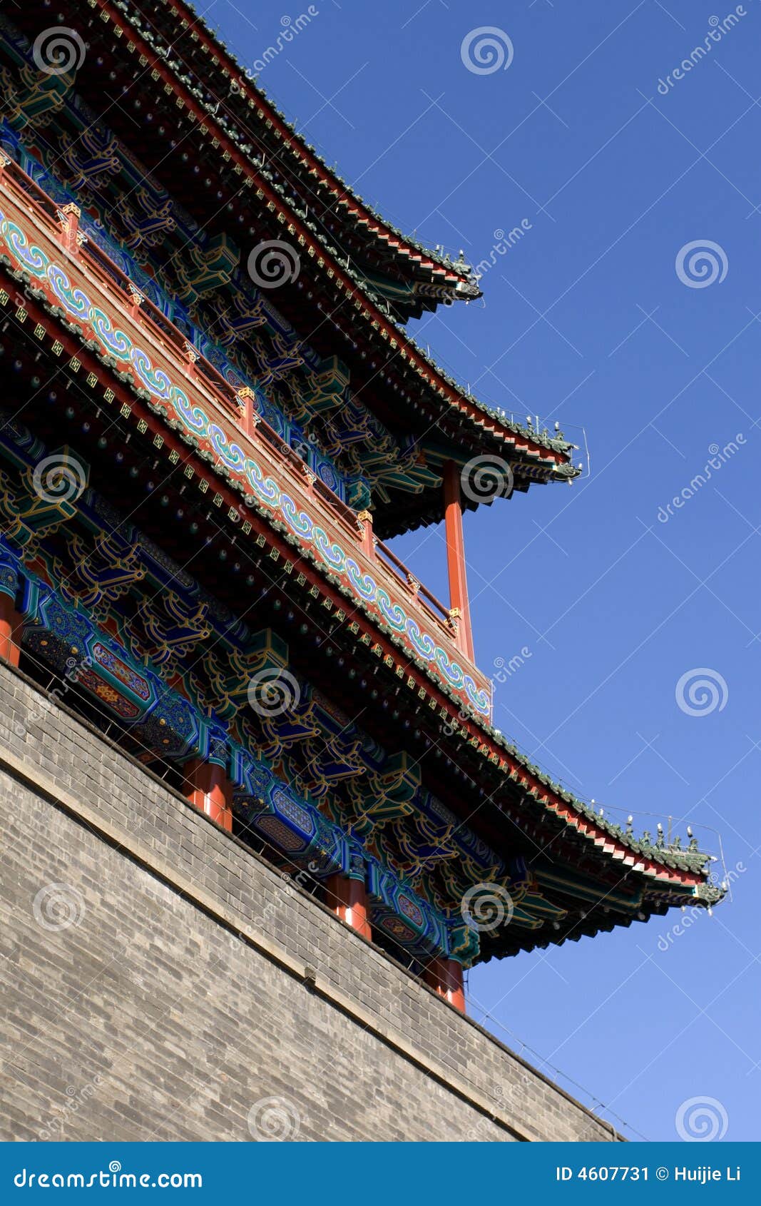 Beijing - Front Gate stock image. Image of history, ornament - 4607731