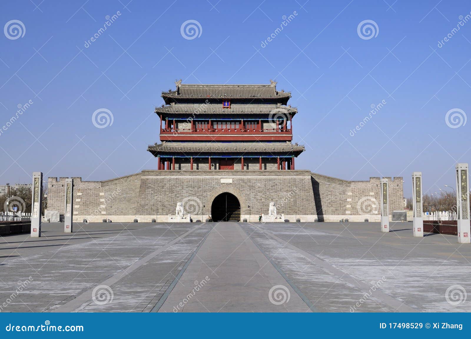 Beijing gates stock image. Image of landmark, history - 17498529