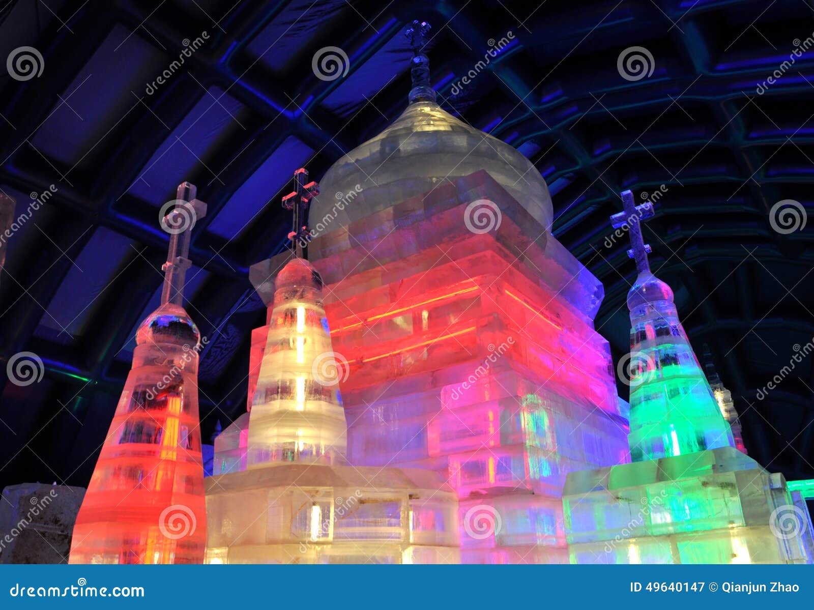 Beijing Ice Exhibition in 2015 Editorial Photography - Image of xiequ ...