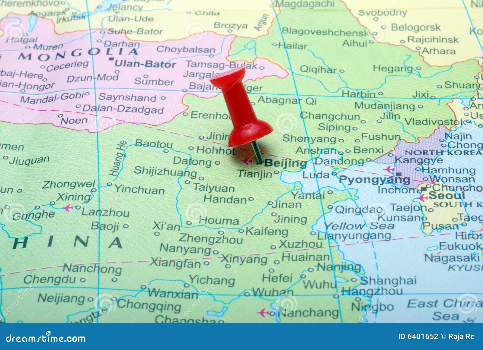 Beijing In Map Stock Photo | CartoonDealer.com #6401652