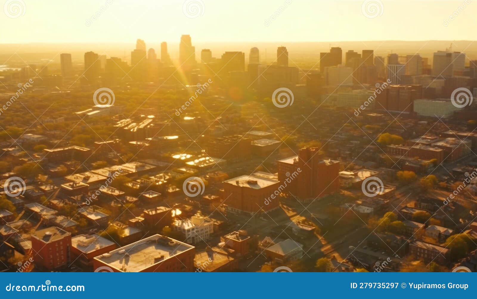 Beijing Modern Skyline Illuminated by Sunset, a Panoramic Cityscape ...