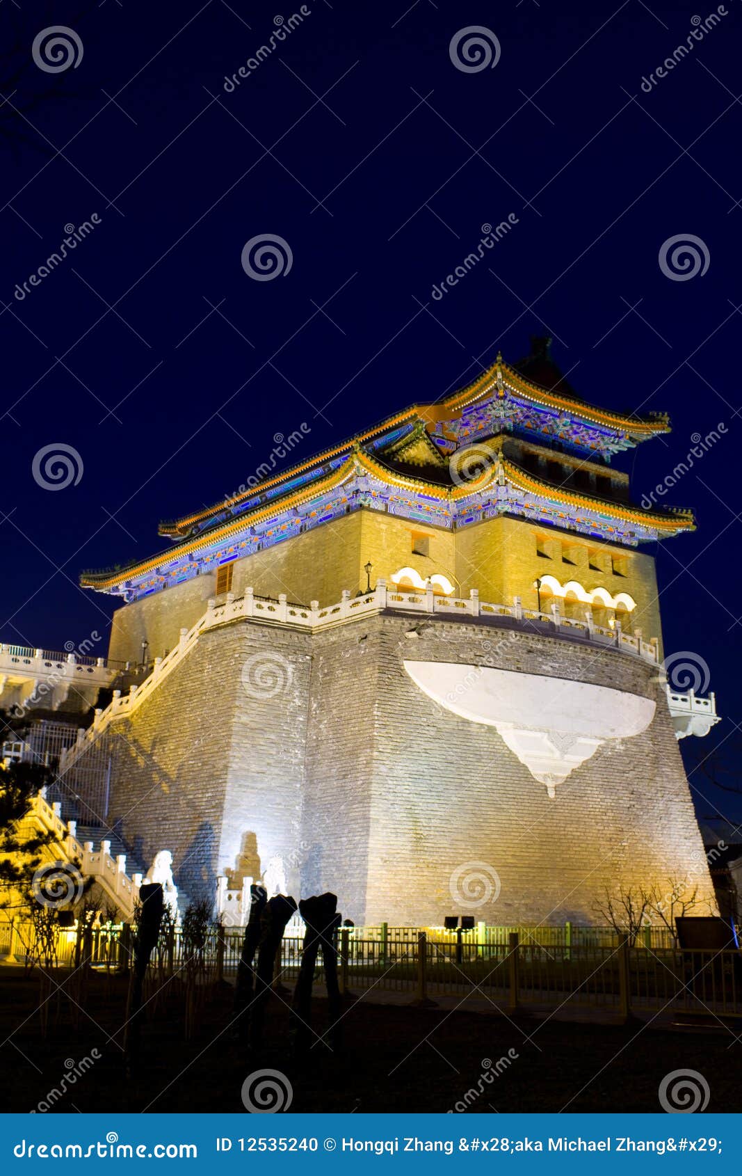 Beijing night stock photo. Image of famous, imperial - 12535240