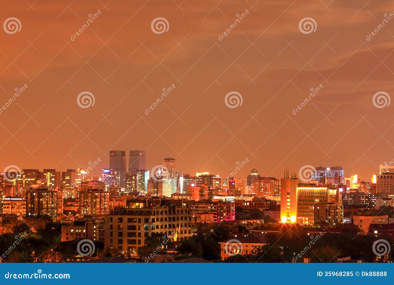 Beijing night scenery editorial image. Image of culture - 35968285