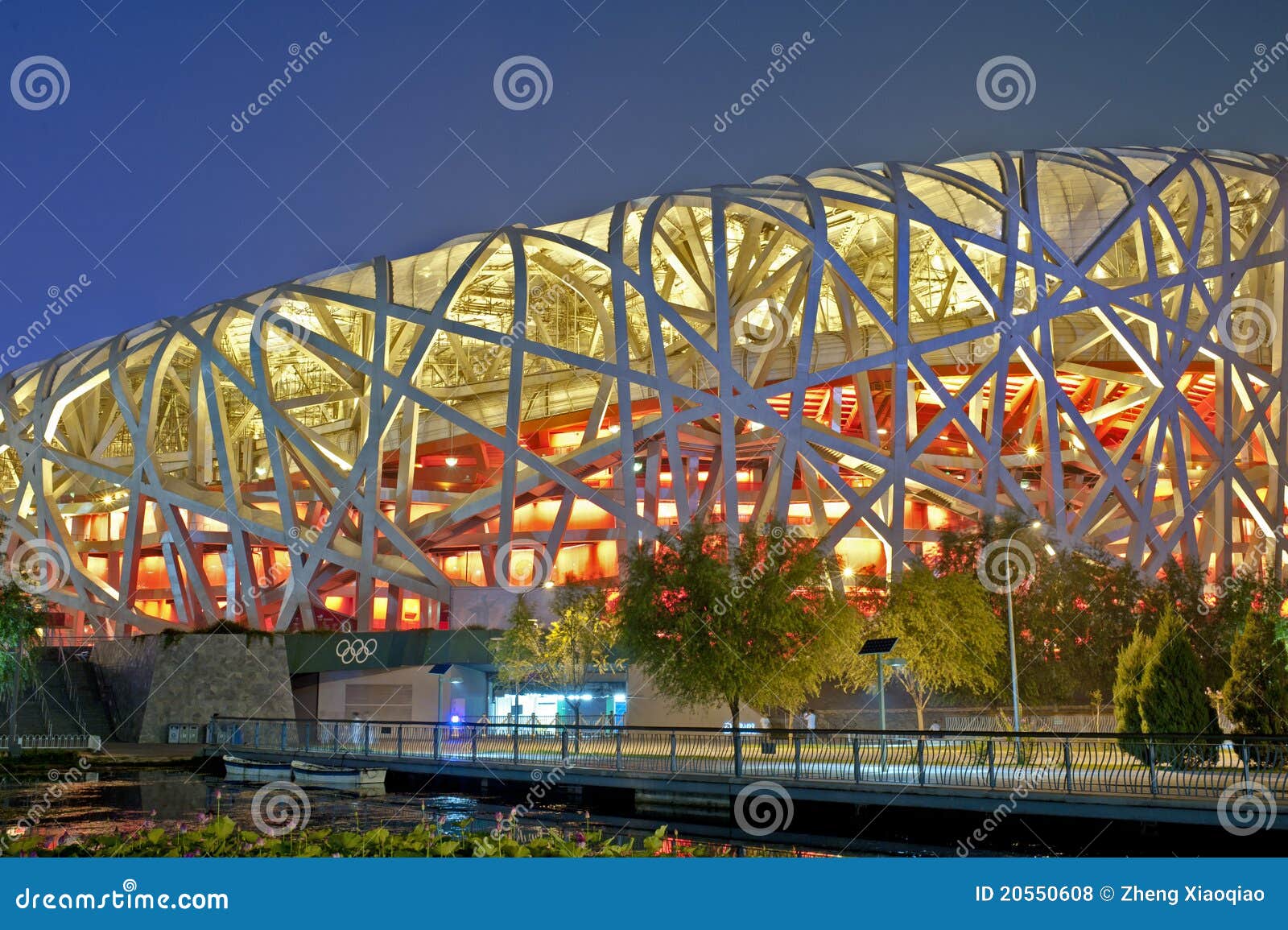 Beijing Olympic Stadium editorial stock photo. Image of colored - 20550608