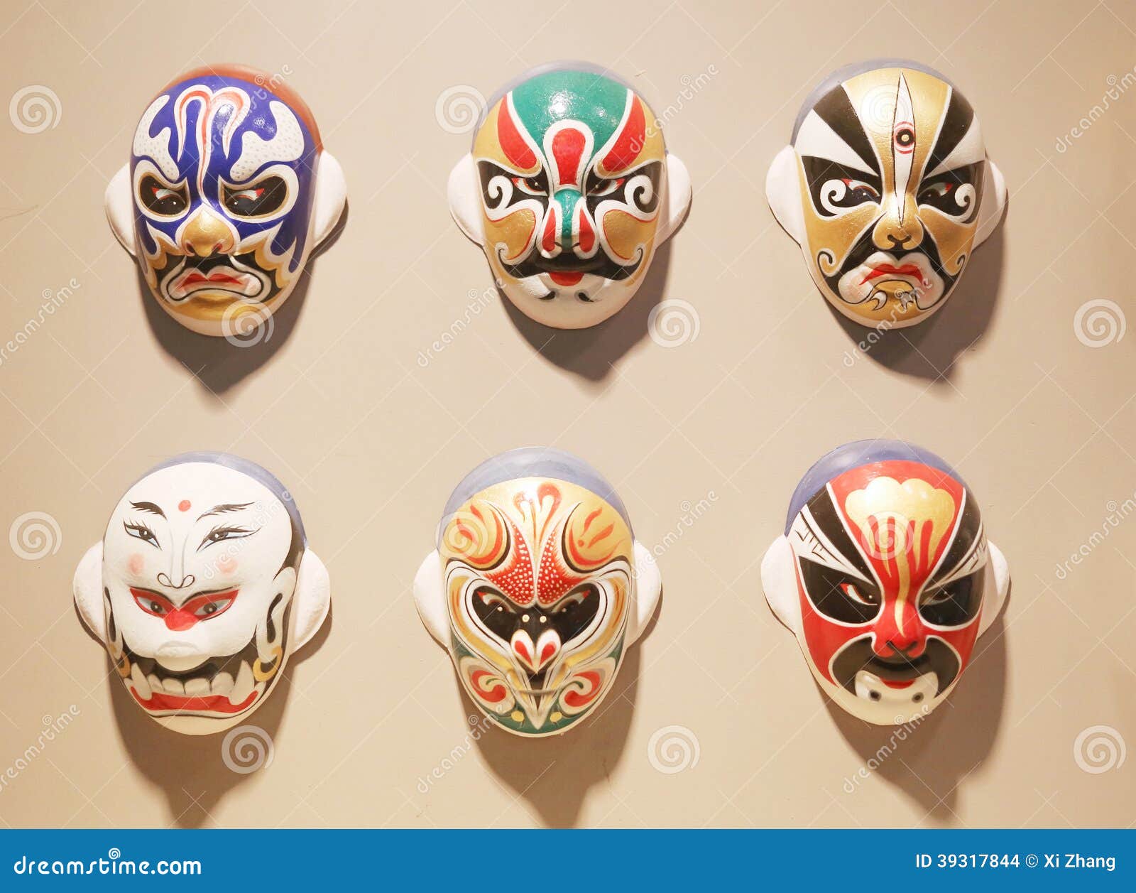Beijing Opera Facial Masks stock photo. Image of drama - 39317844