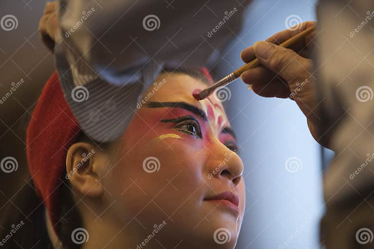 Beijing opera makeup stock photo. Image of colorful, asian - 12265678