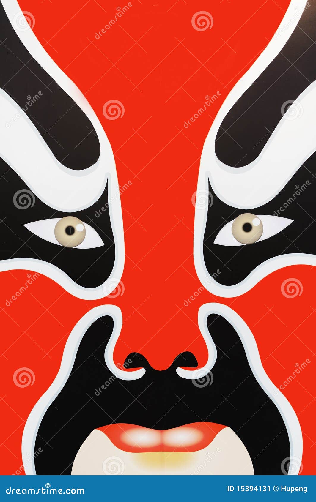 Beijing opera mask stock illustration. Illustration of colored - 15394131