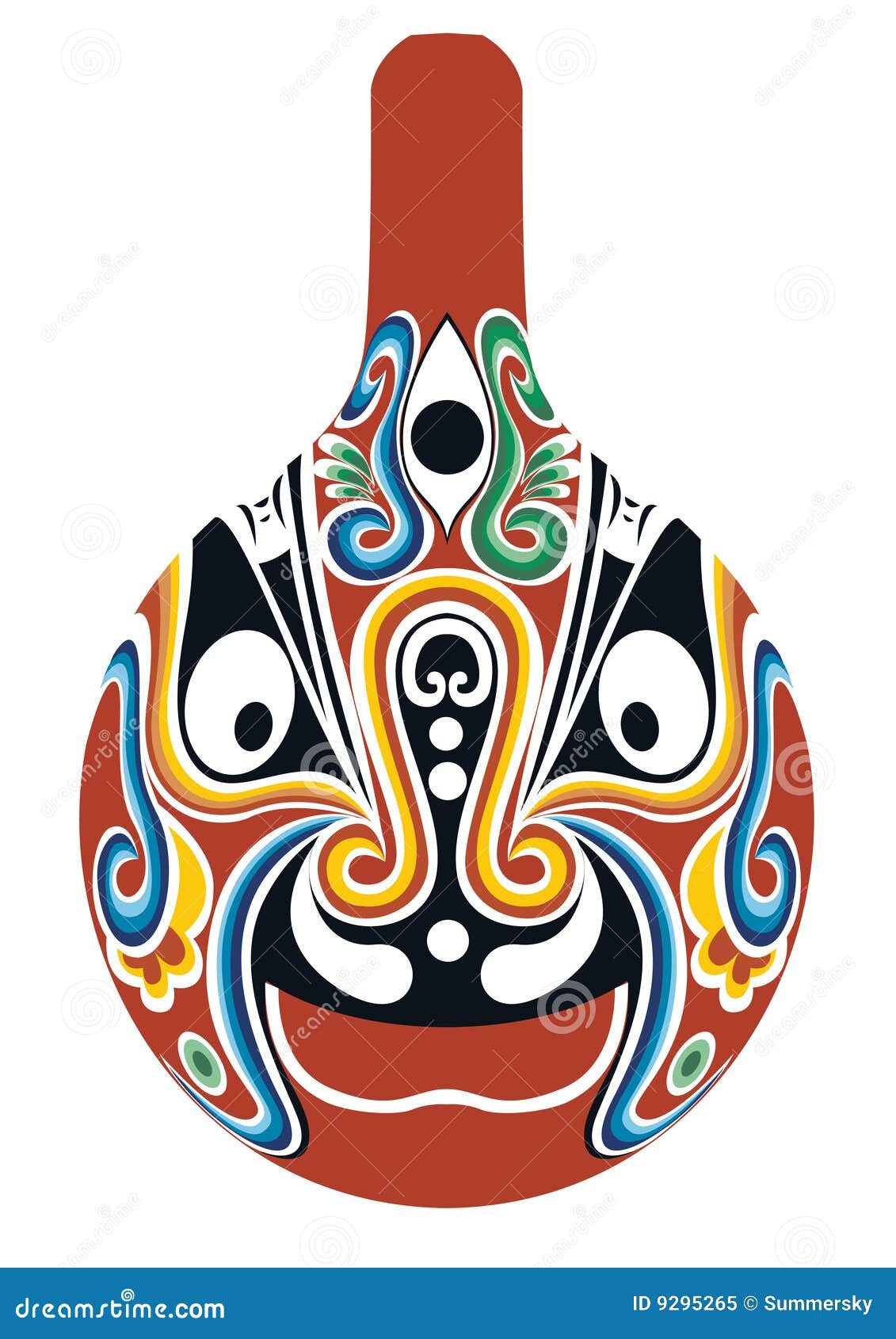 Beijing opera mask stock vector. Illustration of cute - 9295265