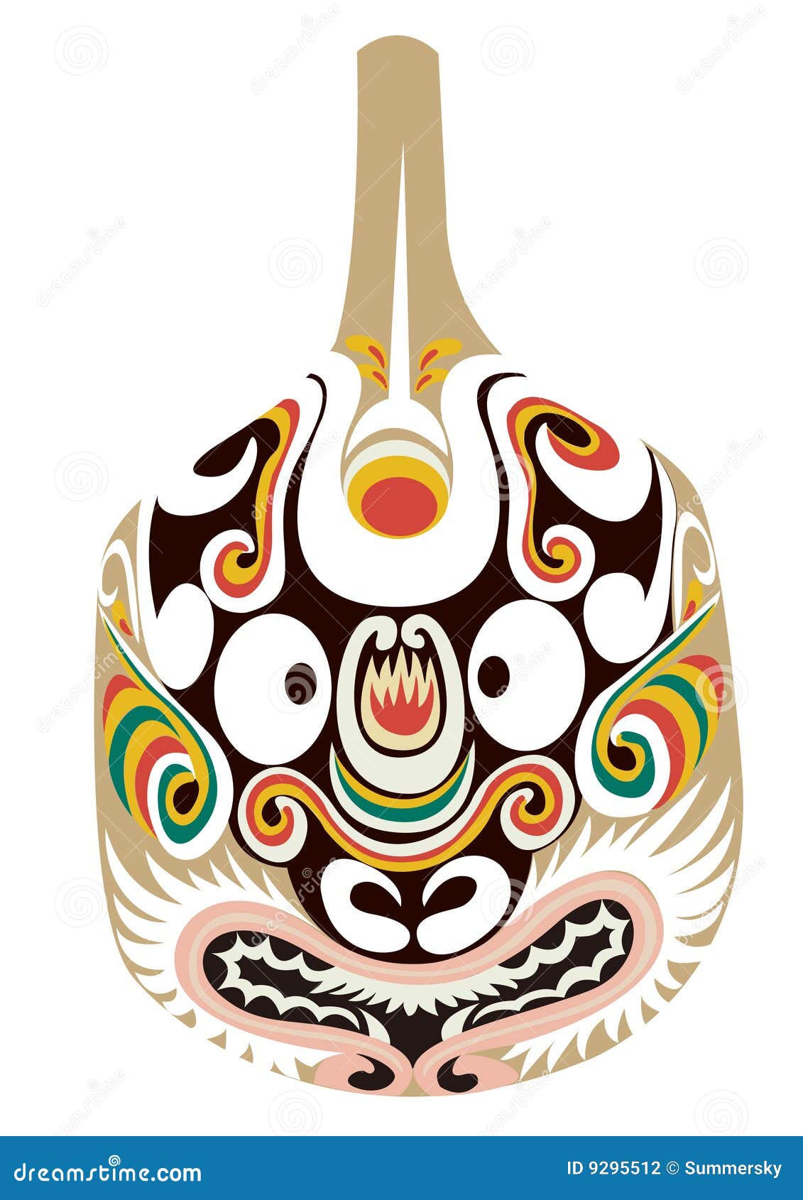 Beijing opera mask stock vector. Illustration of face - 9295512