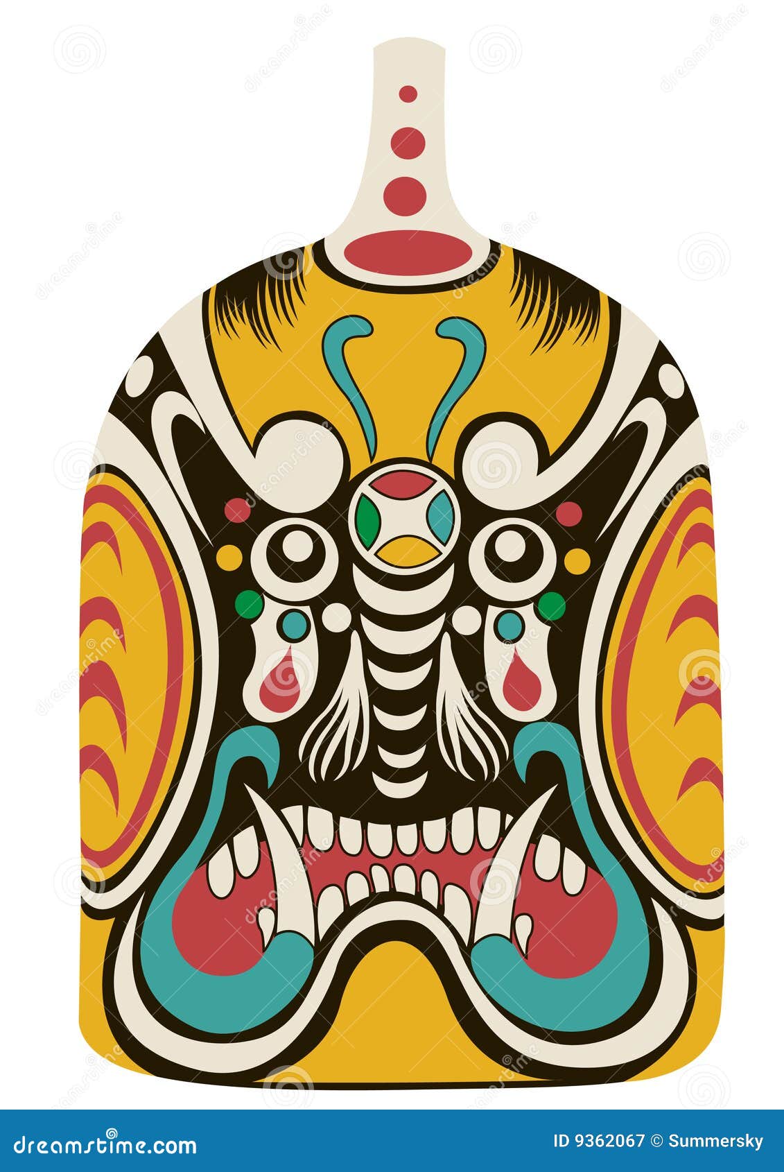Beijing opera mask stock vector. Illustration of drama - 9362067