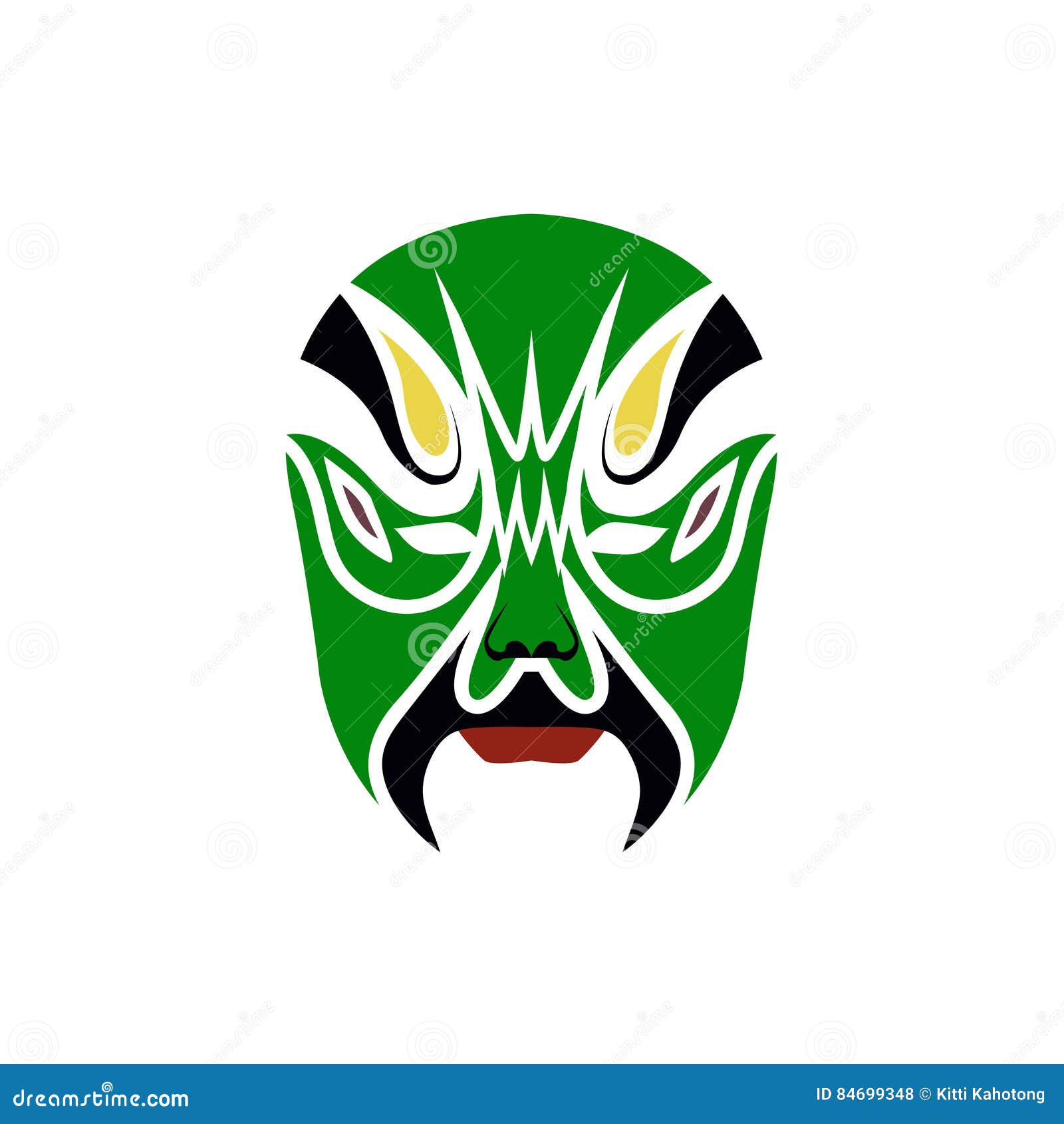 Beijing Opera Cartoon Vector Illustration | CartoonDealer.com #7015054