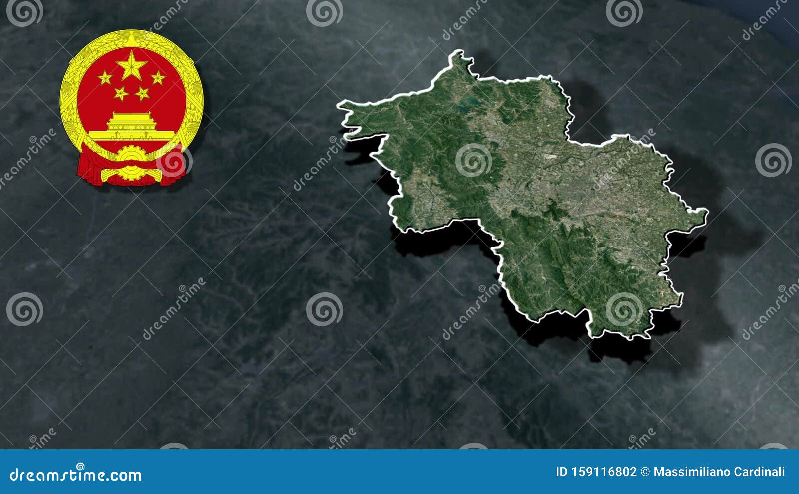 Beijing - Physical Map of the Globe Animation Map Stock Footage - Video ...