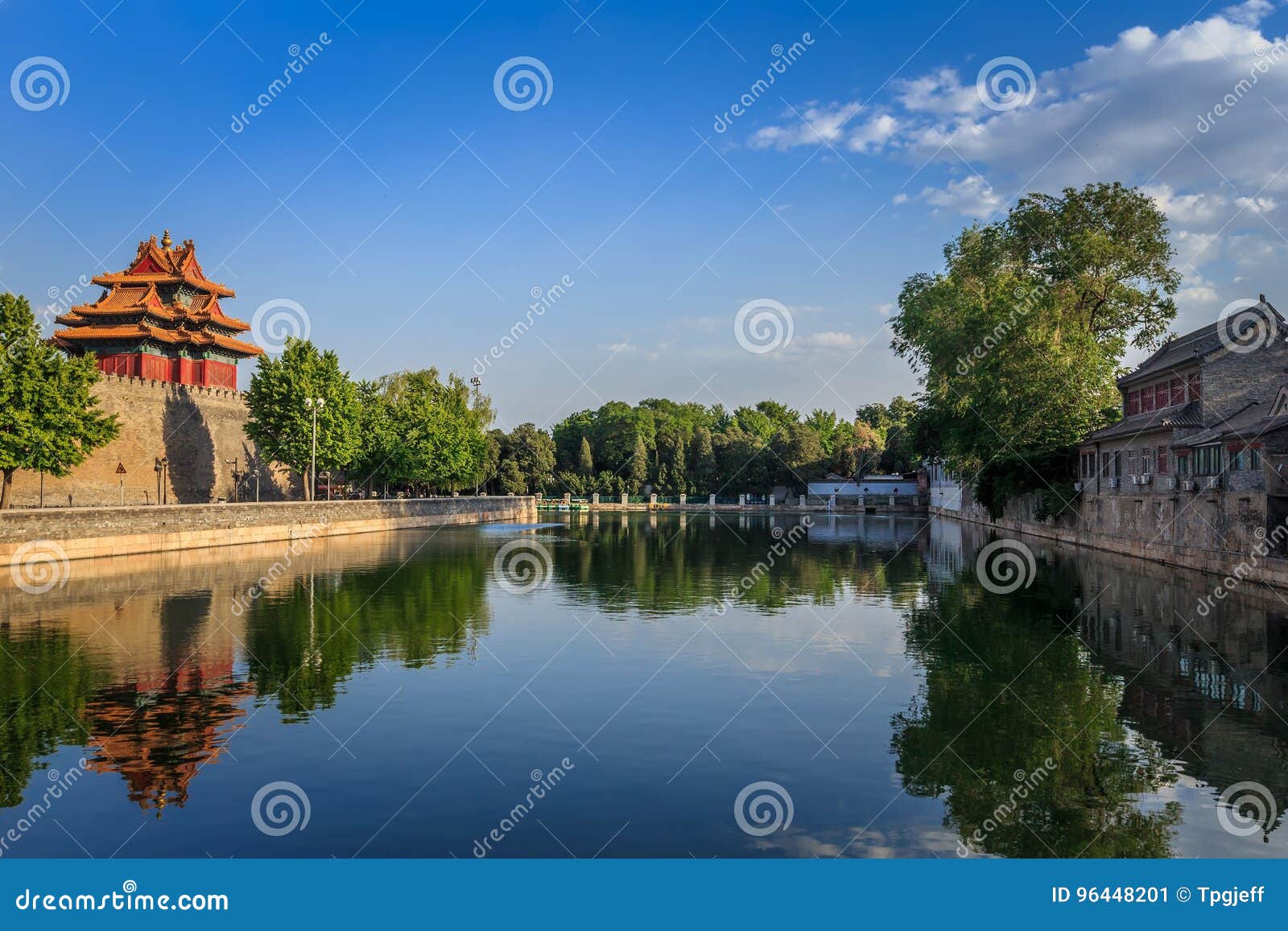 Beijing stock image. Image of imperial, buildings, cloud - 96448201