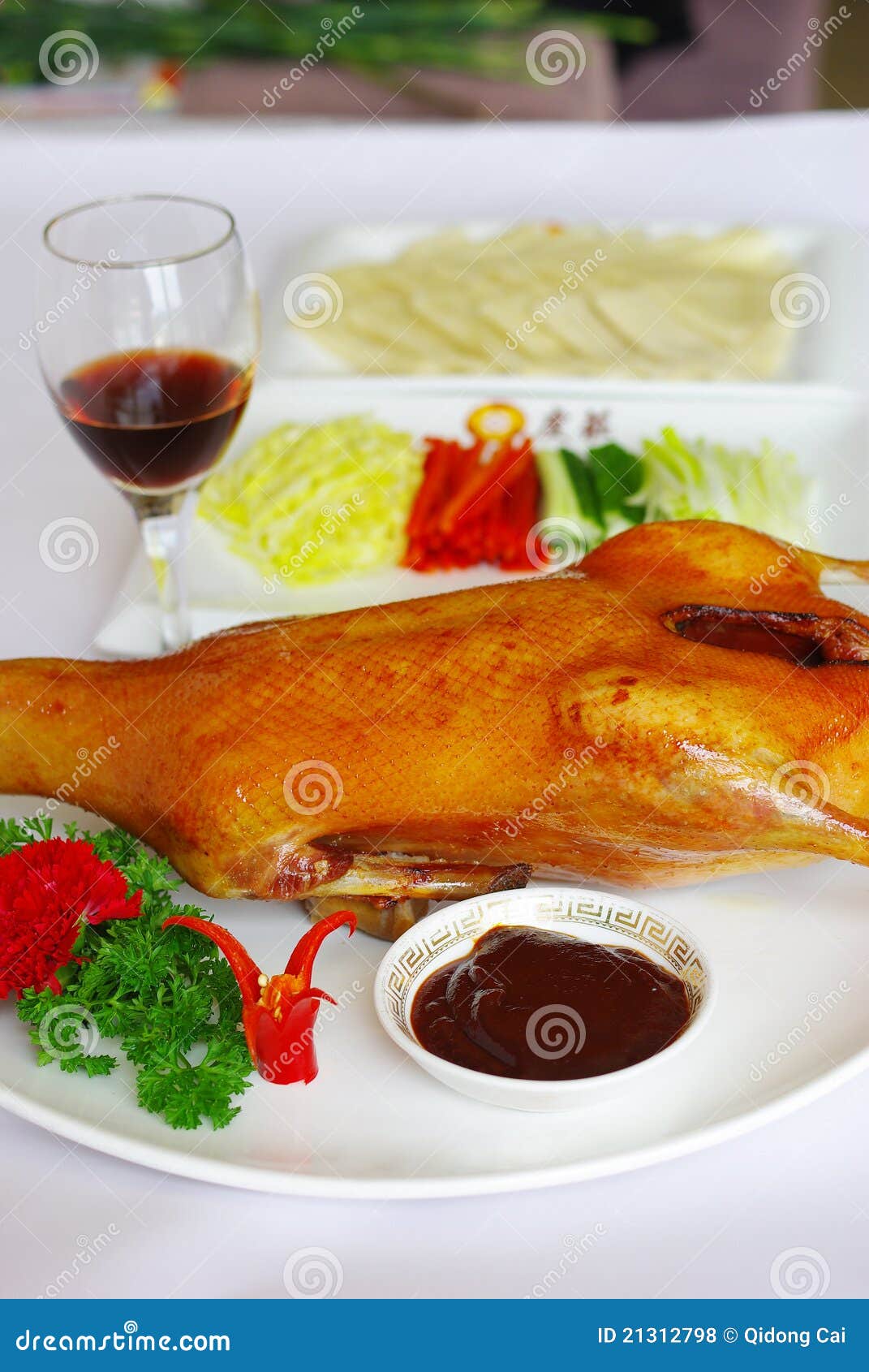 Beijing roast duck stock photo. Image of sauce, healthy - 21312798