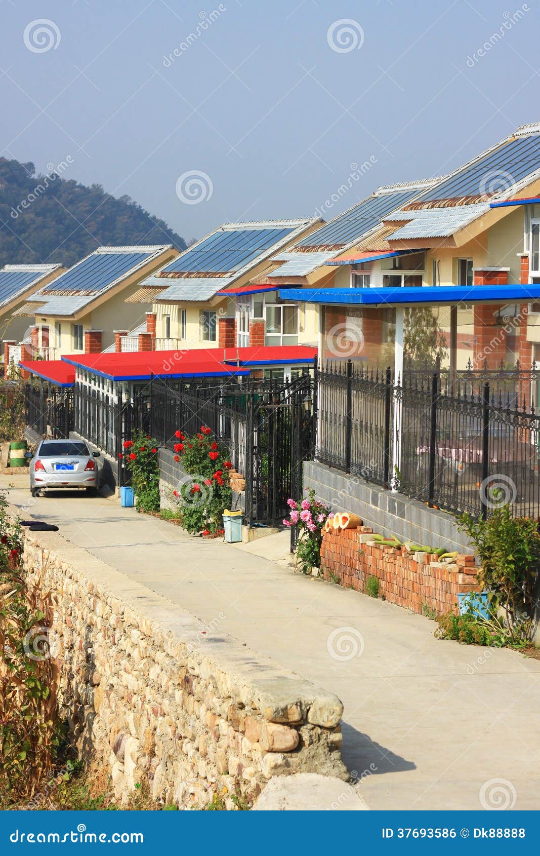 Beijing rural stock photo. Image of hostel, district - 37693586