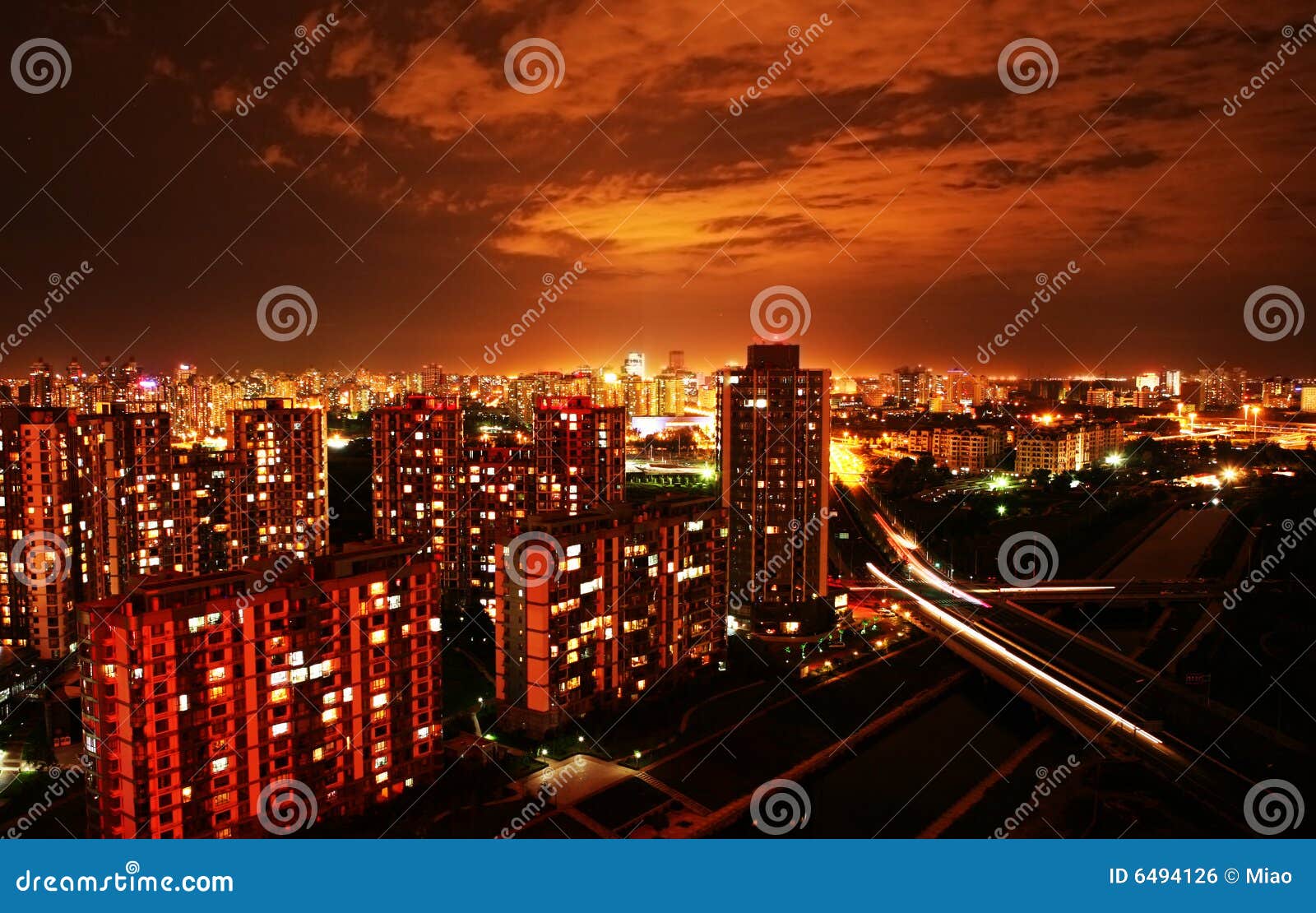 Beijing s night scene stock photo. Image of chinese, beijing - 6494126