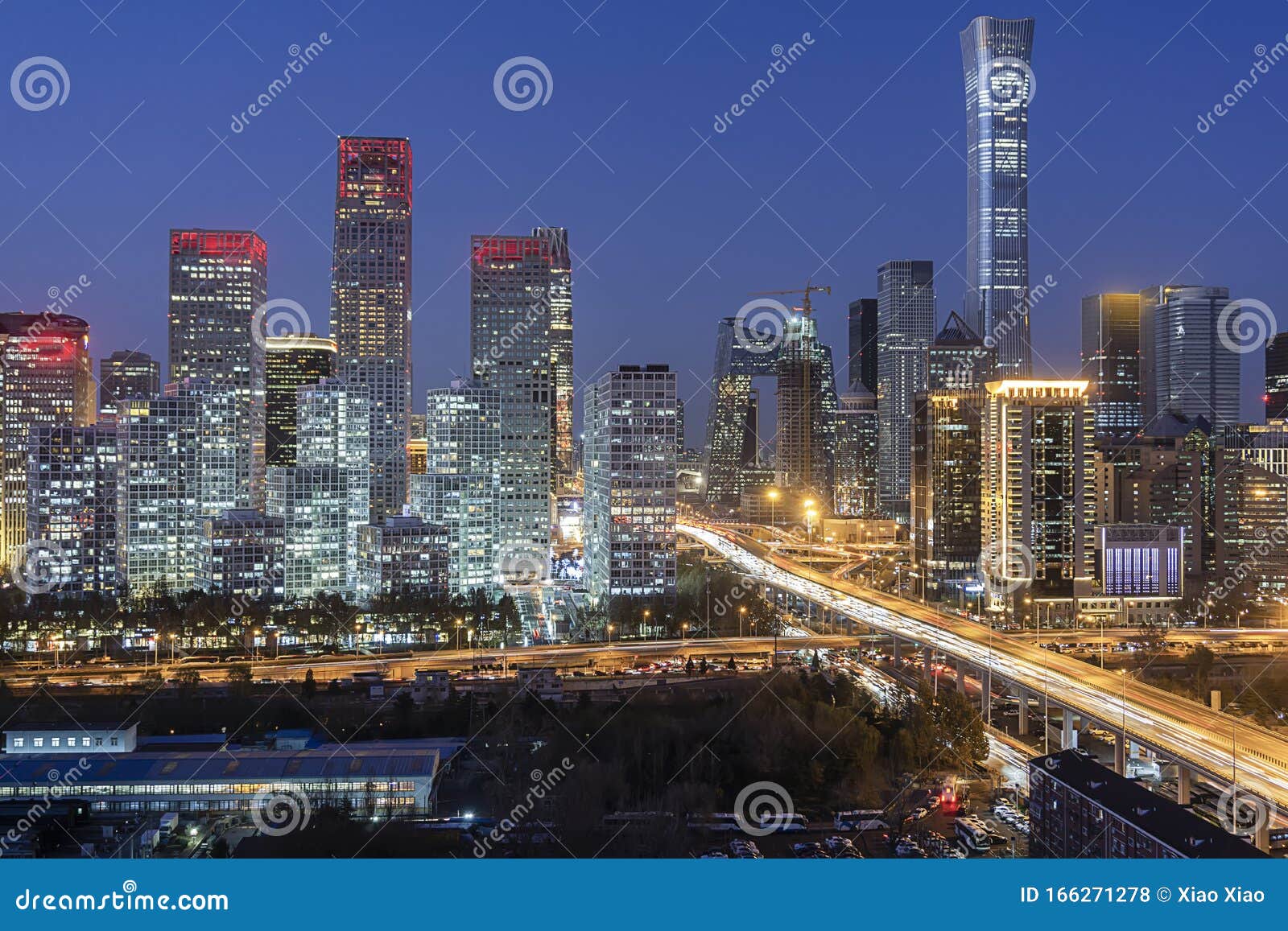 Beijing Skyline At Night