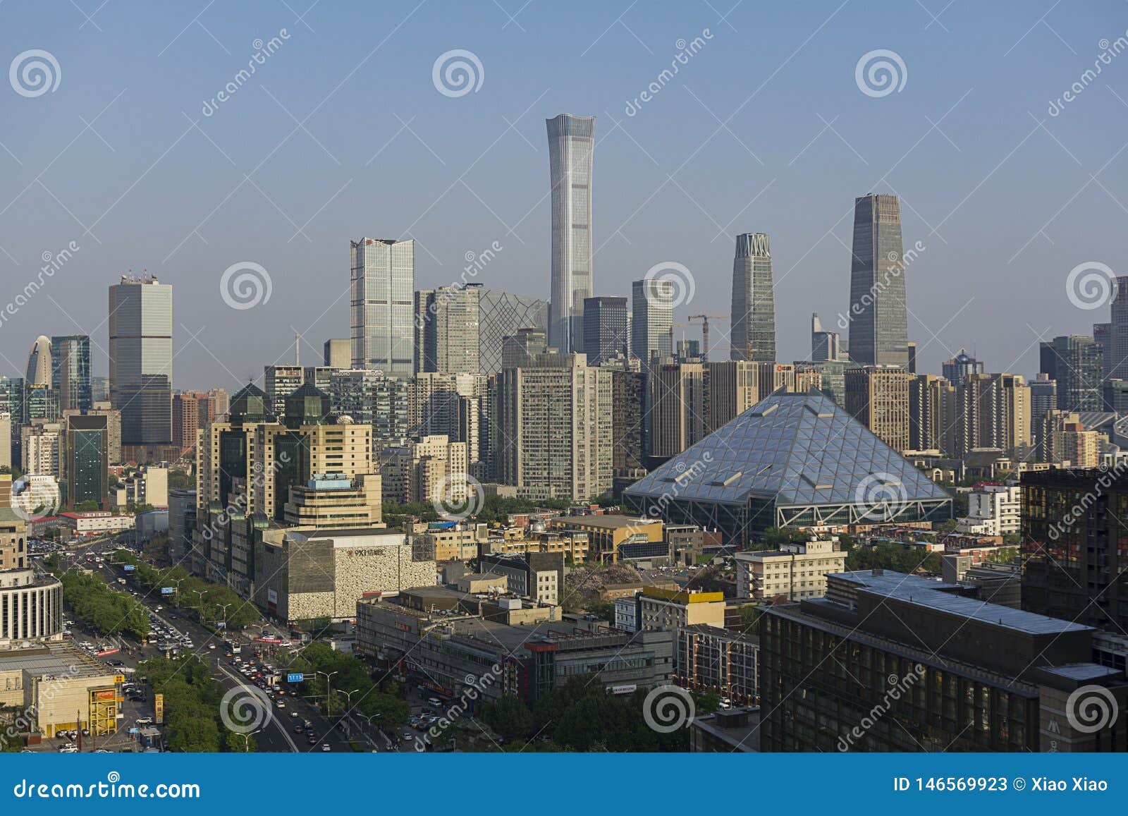 Beijing Skyline Day editorial stock photo. Image of landscape - 146569923