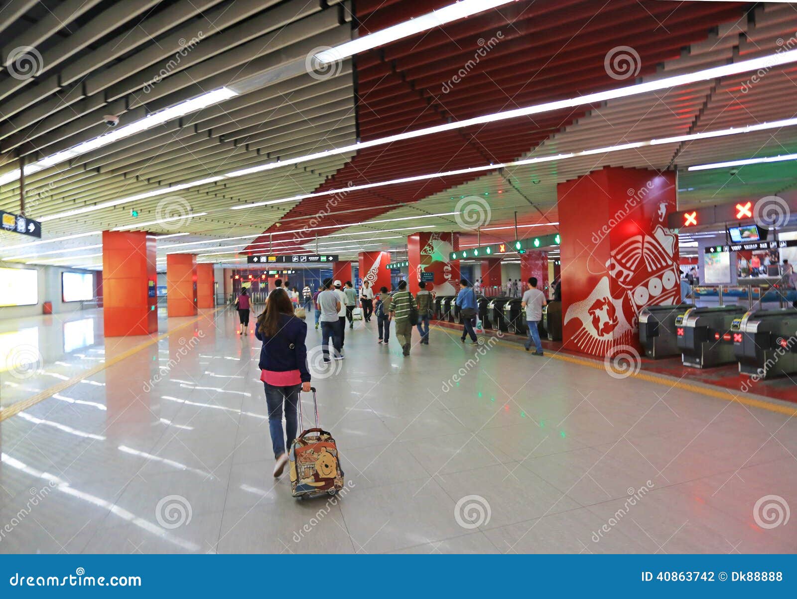 Beijing subway editorial photography. Image of centre - 40863742