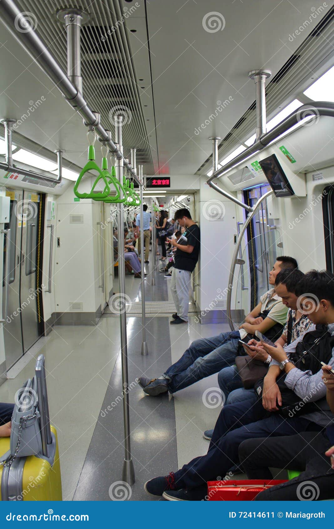 Beijing subway editorial photo. Image of passenger, securely - 72414611