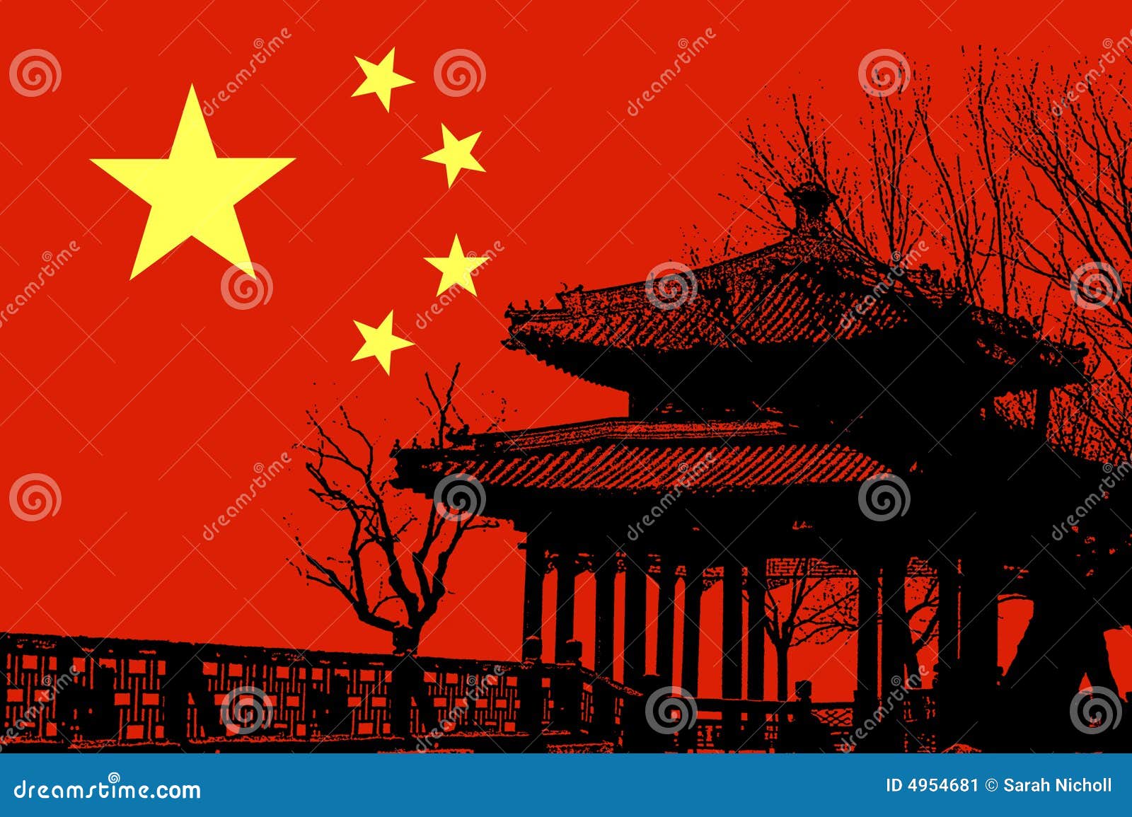 Beijing Summer Palace stock illustration. Illustration of country - 4954681