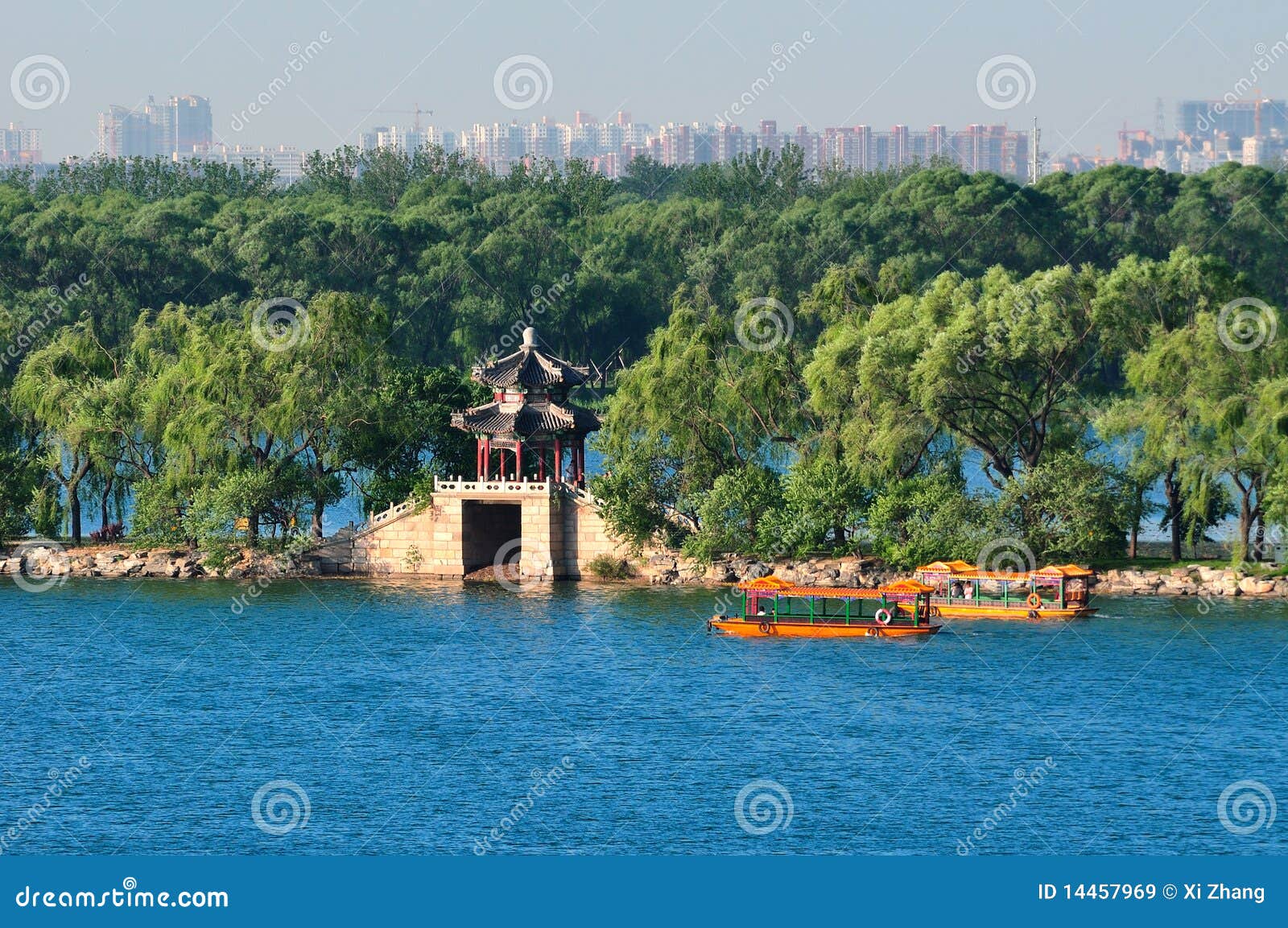 The Beijing Summer Palace Lake Stock Image - Image of china, beijing ...