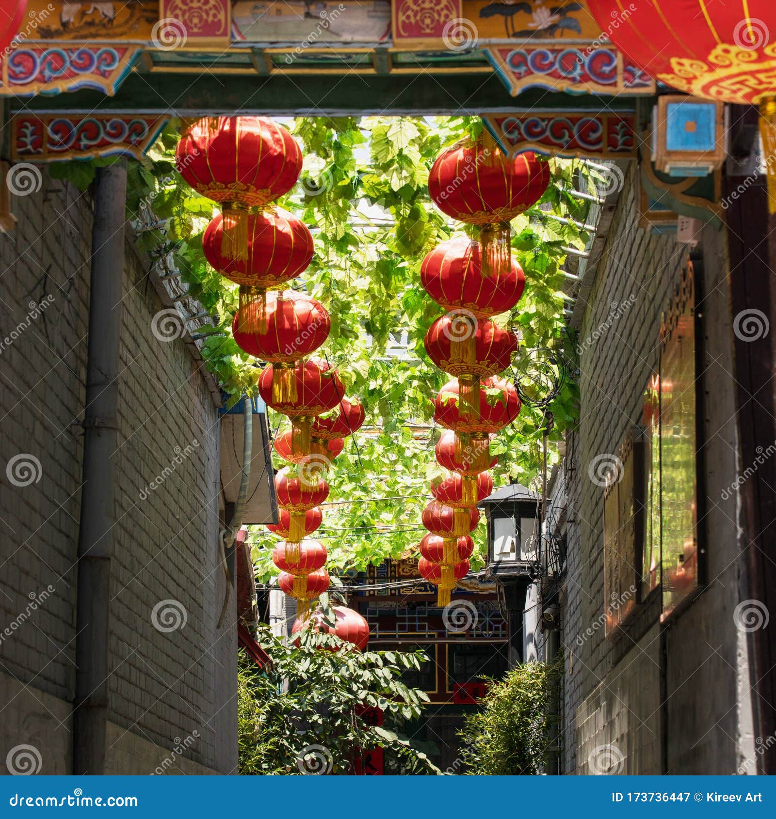 Beijing Traditional Architecture Design Elements Close-up Photo. Stock ...