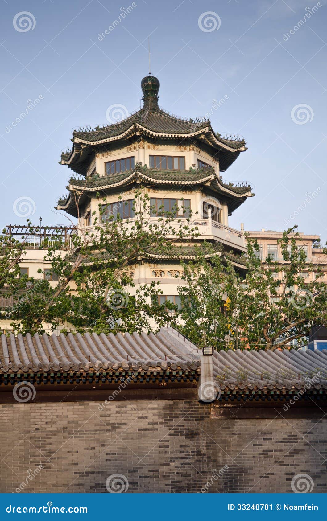 Beijing stock image. Image of buildings, town, qianmen - 33240701