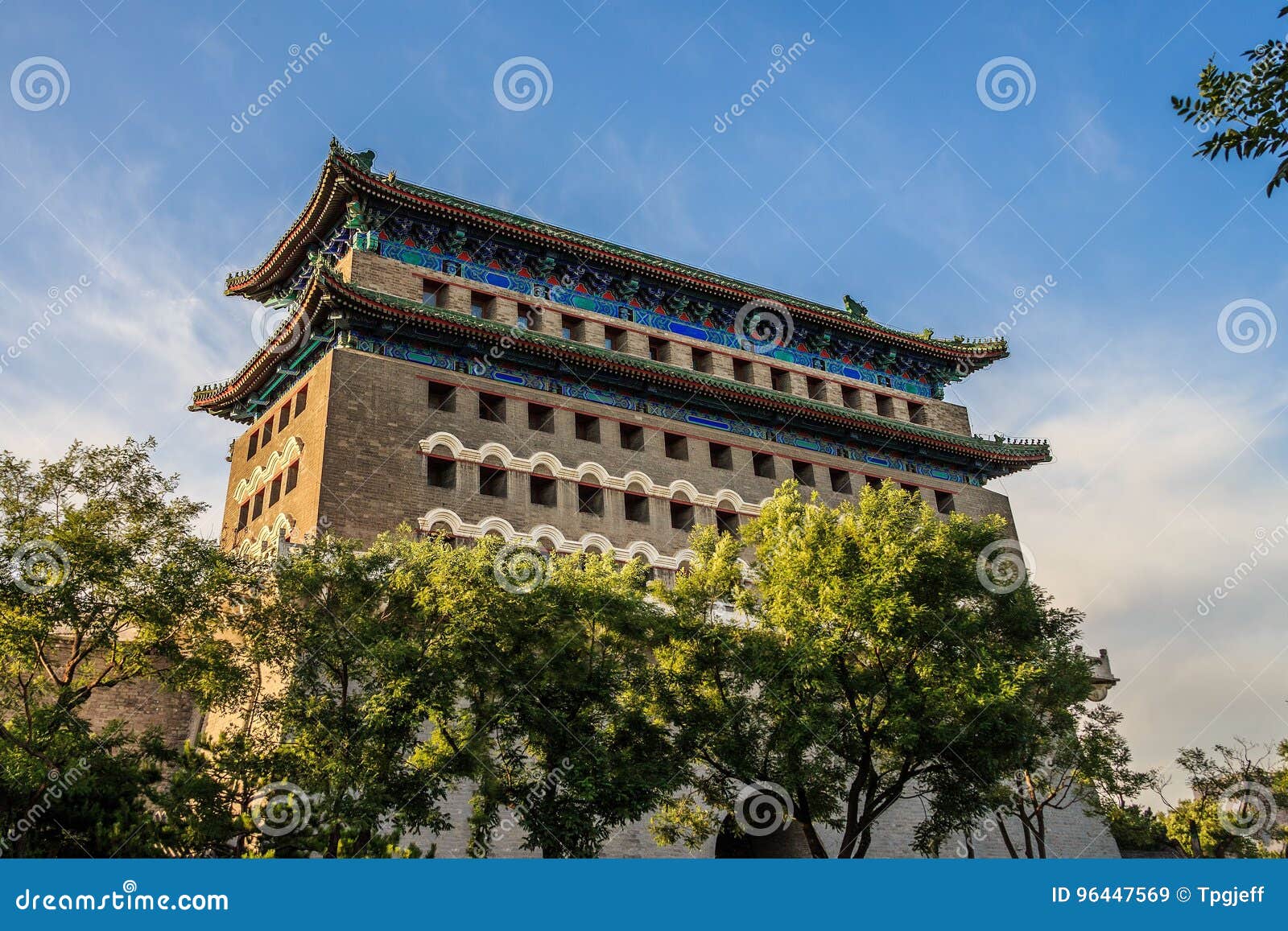 Beijing stock image. Image of arch, building, commerce - 96447569